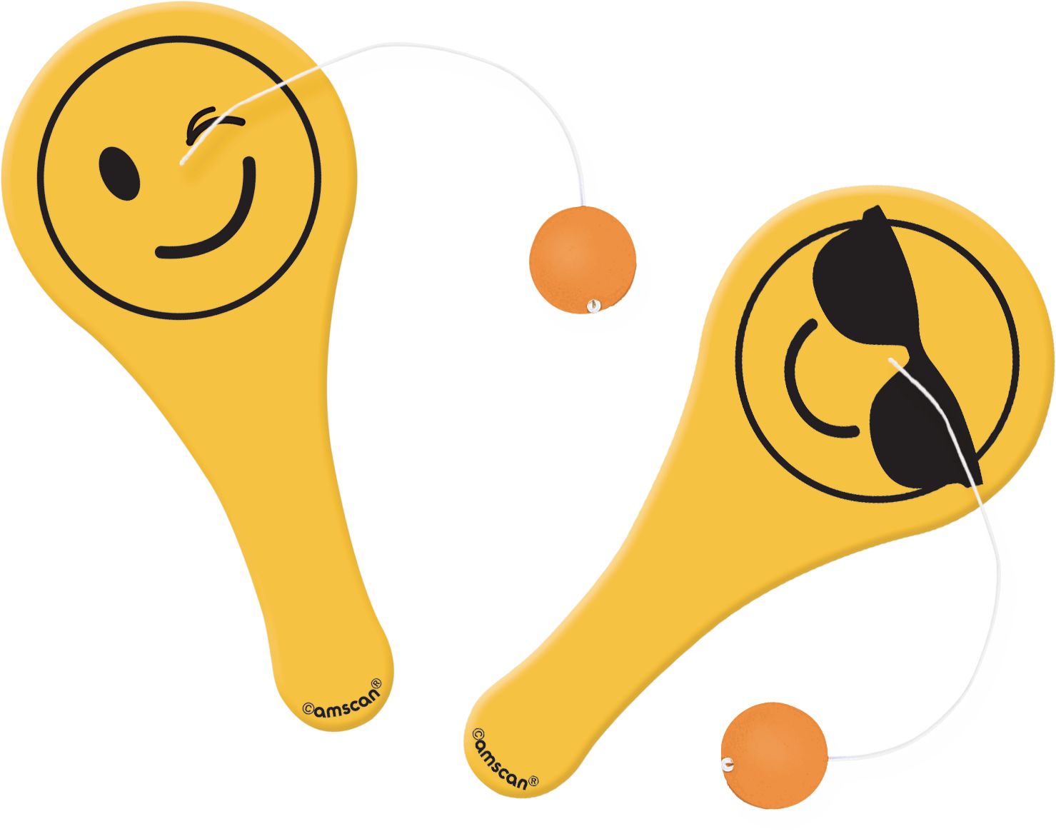 Smiley Paddle Balls for Birthday Party Favours, 12-pk | Party City