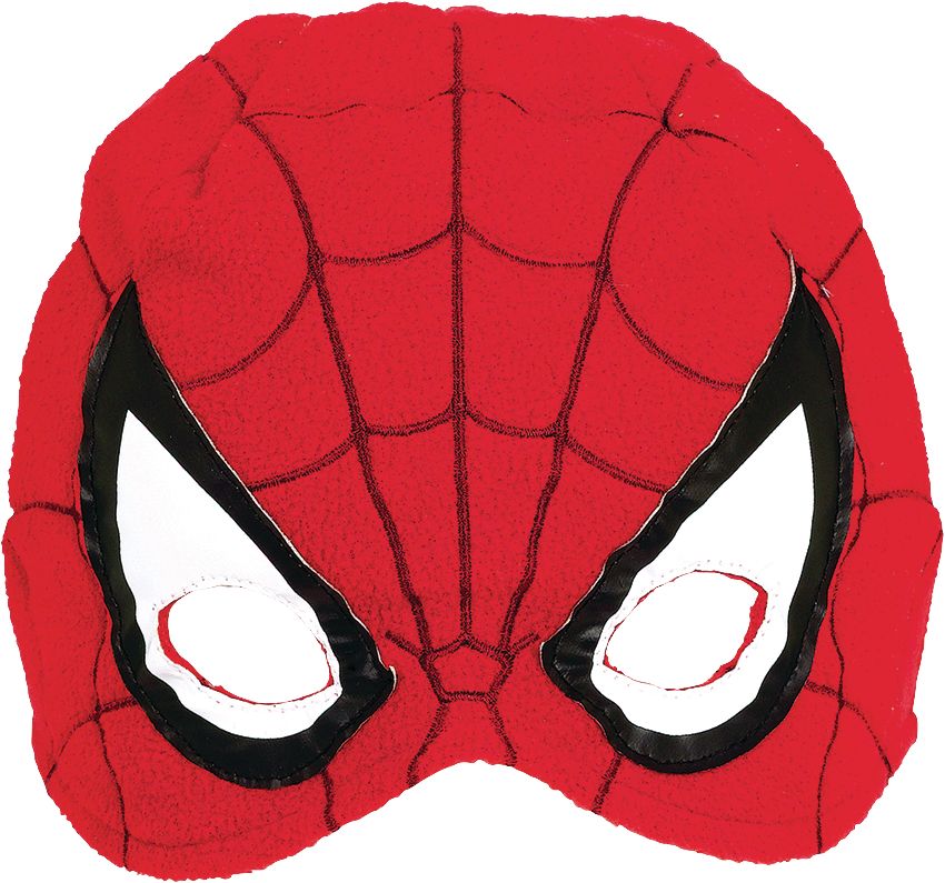Disney Marvel Spider-Man Webbed Wonder Half Face Mask, Red/Black, One ...