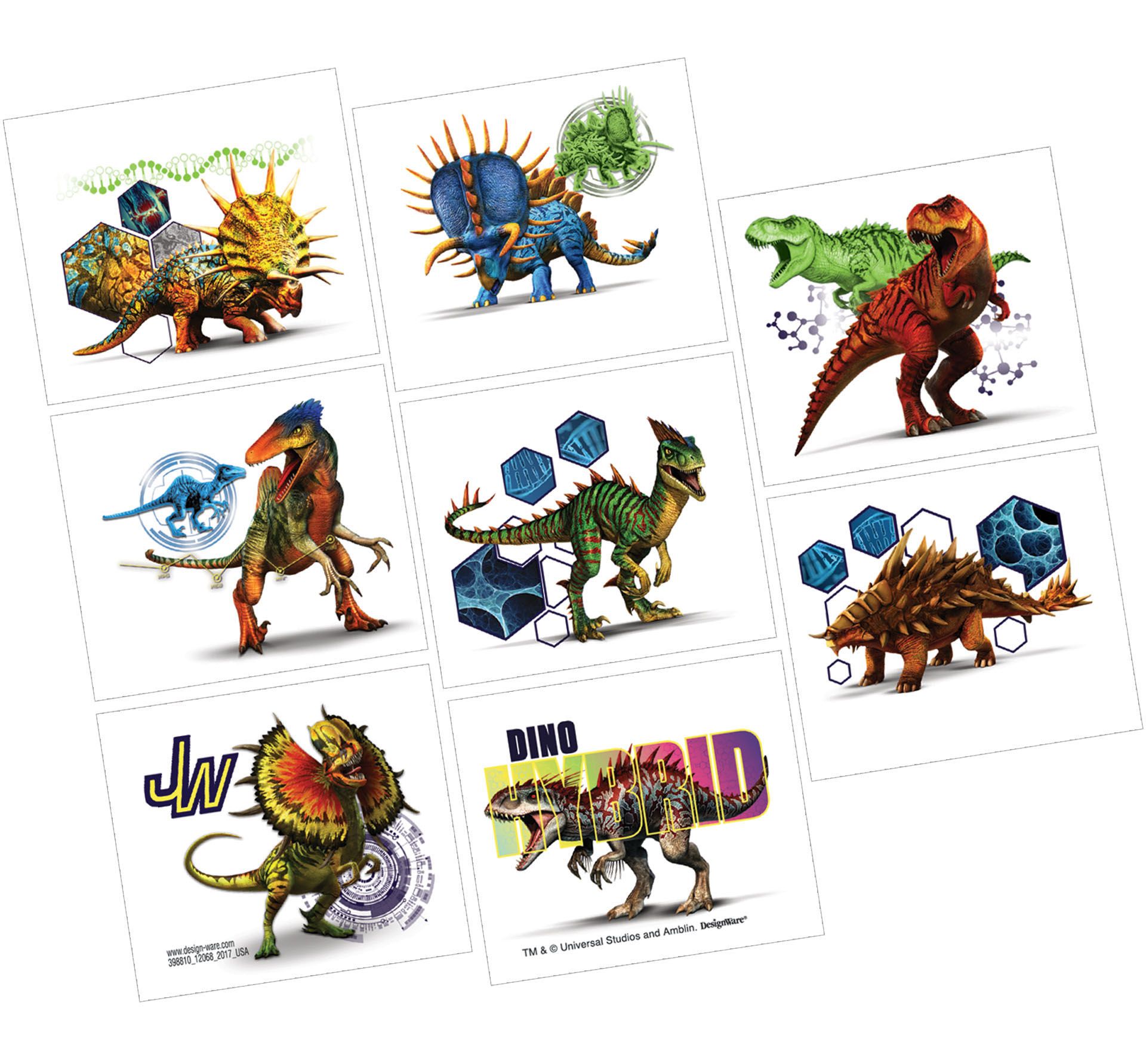 Jurassic World Birthday Party Temporary Tattoos, 8-pc | Canadian Tire