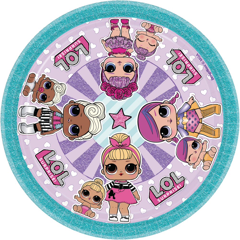 L.O.L. Surprise Birthday Party Dessert Plates, 7-in, 8-pk | Party City