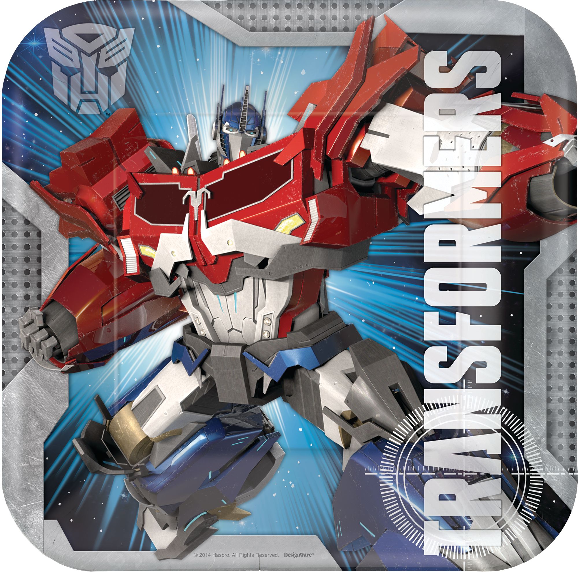 Transformers Birthday Party Square Lunch Plates, 9-in, 8-pk | Canadian Tire