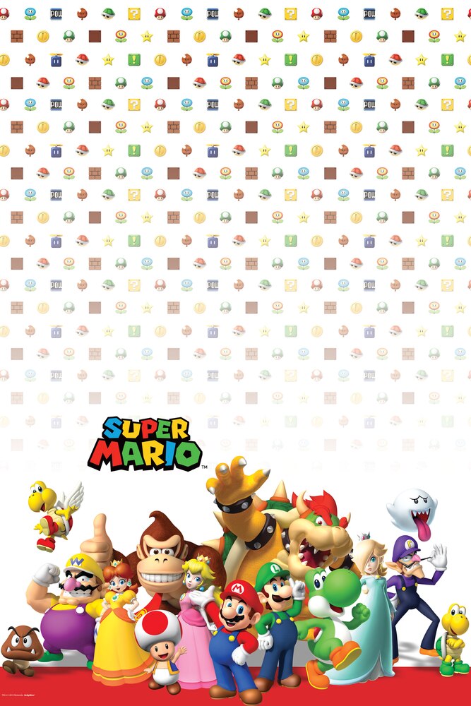 Nappe en plastique imprimée Super Mario, 54 x 96 po | Canadian Tire