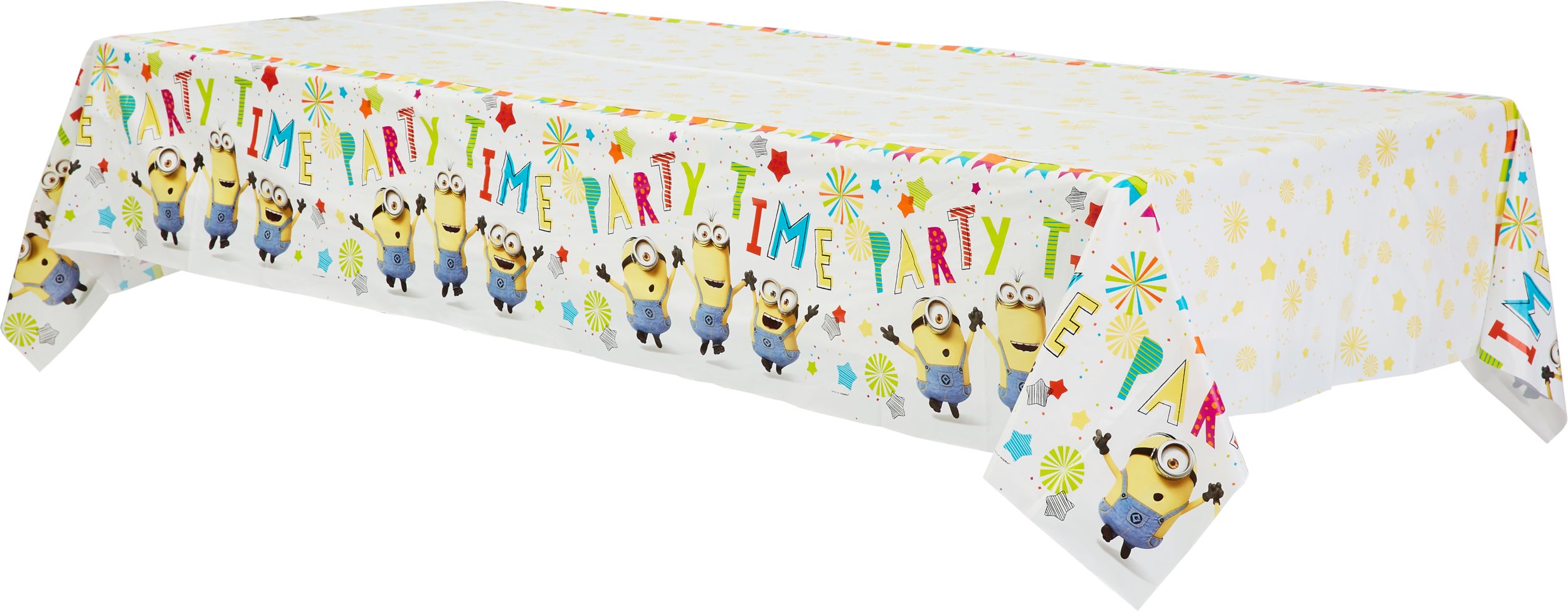 Minions "Party Time" Birthday Party Easy-to-clean Reusable Table Cover ...