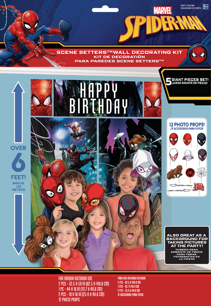 Spider-Man Webbed Wonder Scene Setter with Photo Props | Canadian Tire