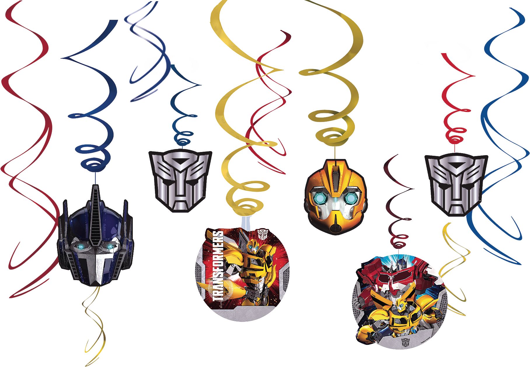 Transformers Hanging Swirl Birthday Party Decorations, 12-pc | Party City