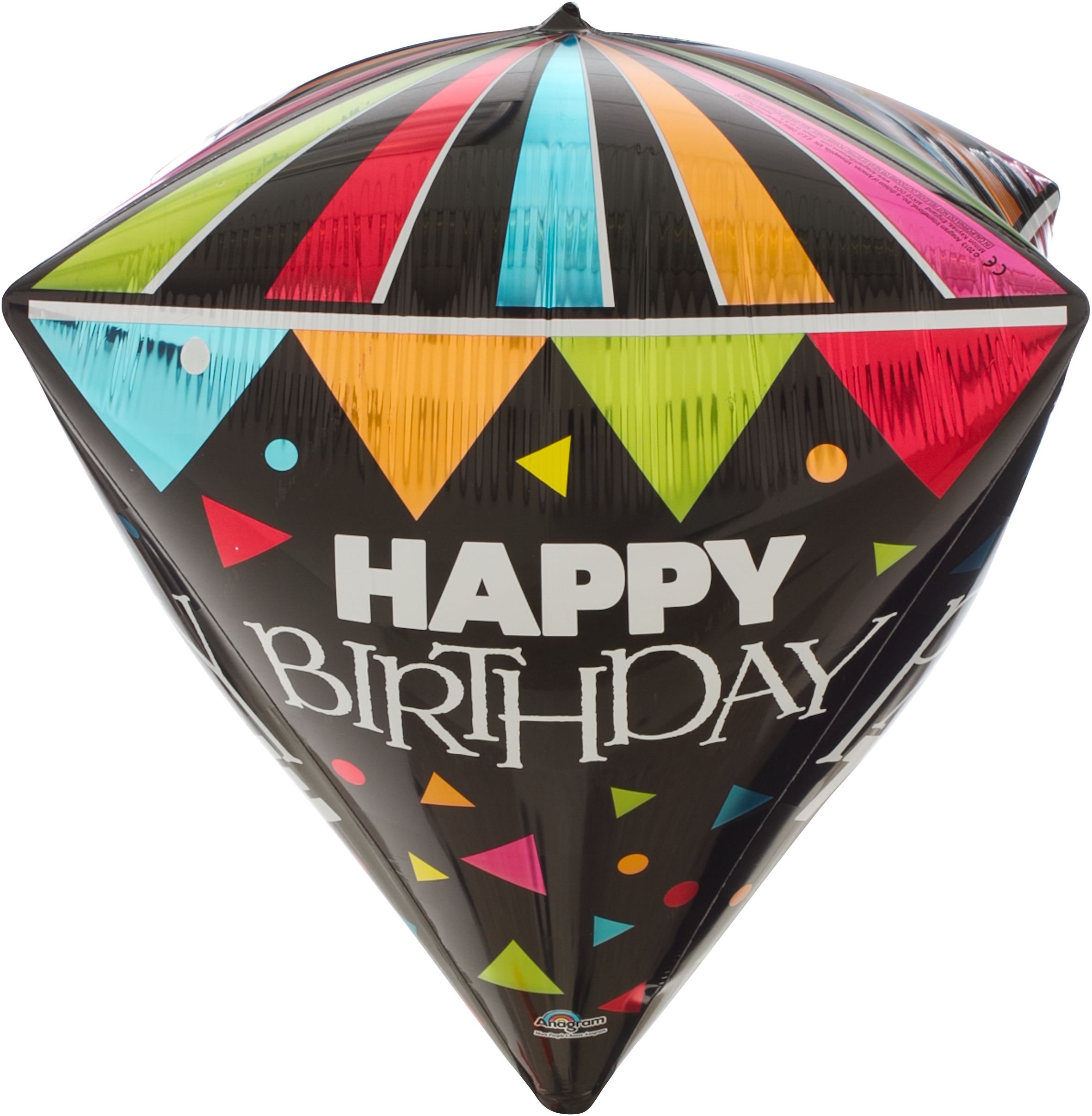 Diamondz Party Time Birthday Party Foil Balloon, Helium Inflation ...