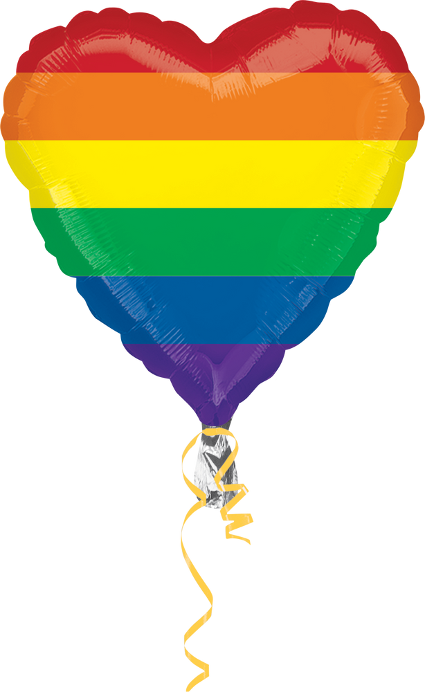 Rainbow Heart Balloon, 17-in | Canadian Tire
