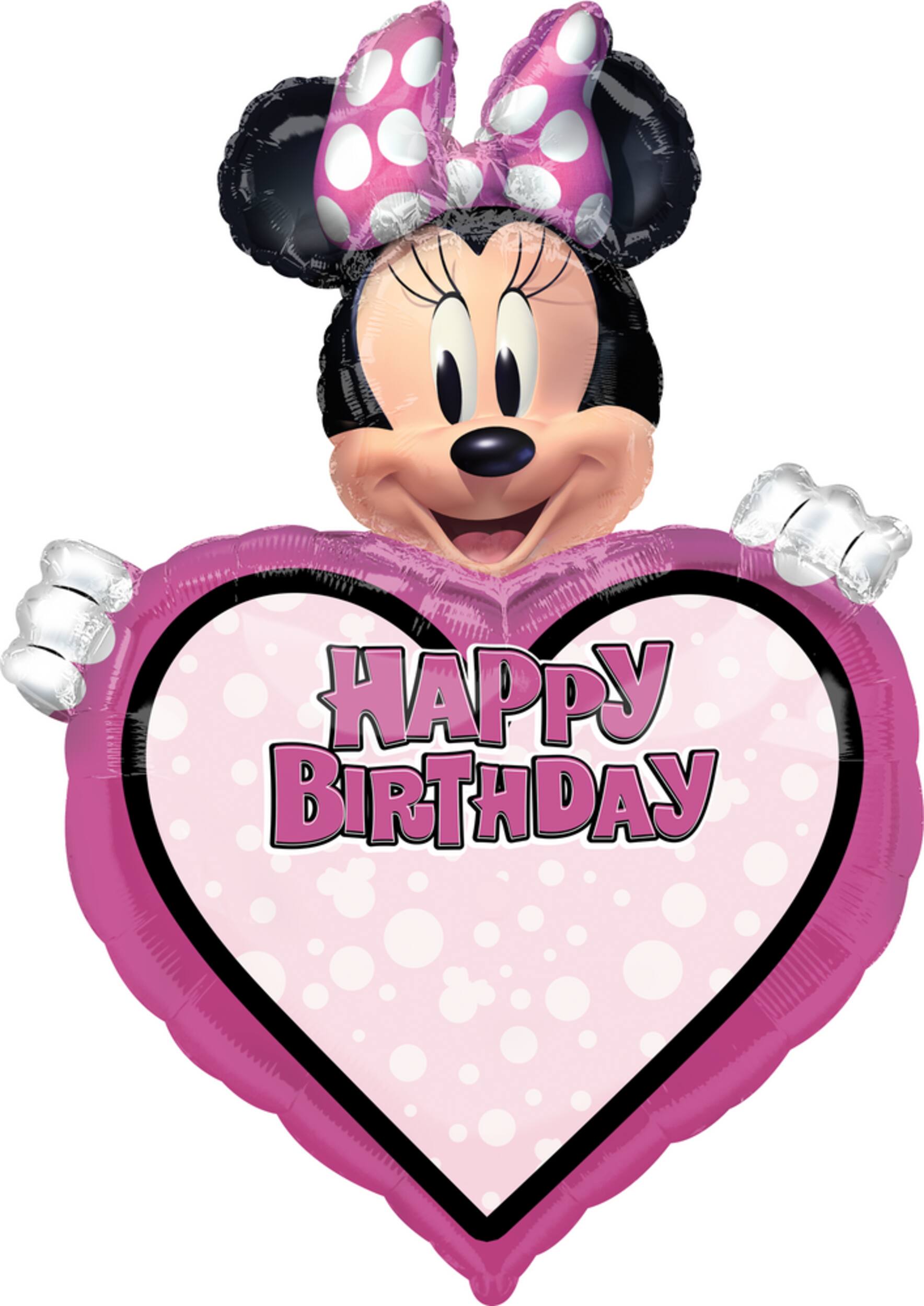 Personalized Minnie Mouse Foil Balloon for Birthday Party, Helium ...