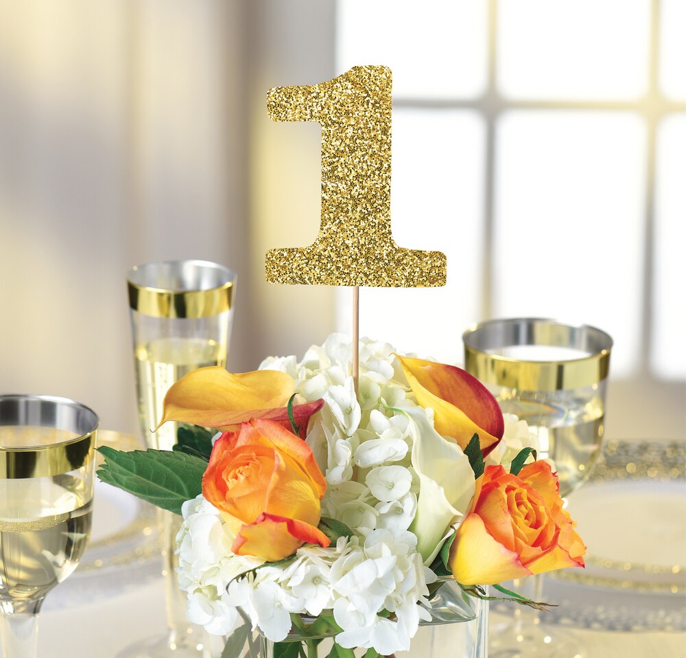 Gold Table Number Centerpiece Sticks, 1-12 | Canadian Tire