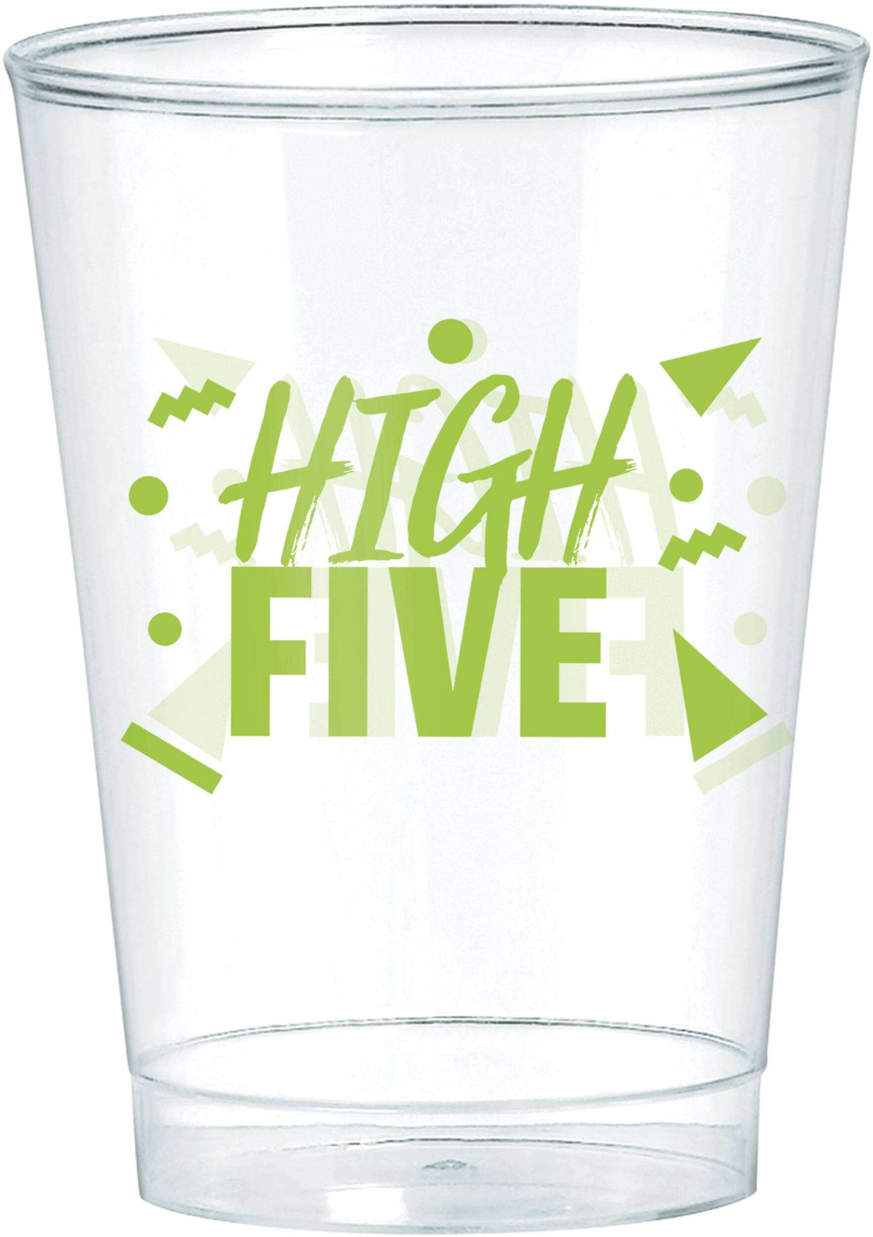 Awesome 80s "High Five, Awesome, Chill Out, Whatever" Plastic Reusable ...