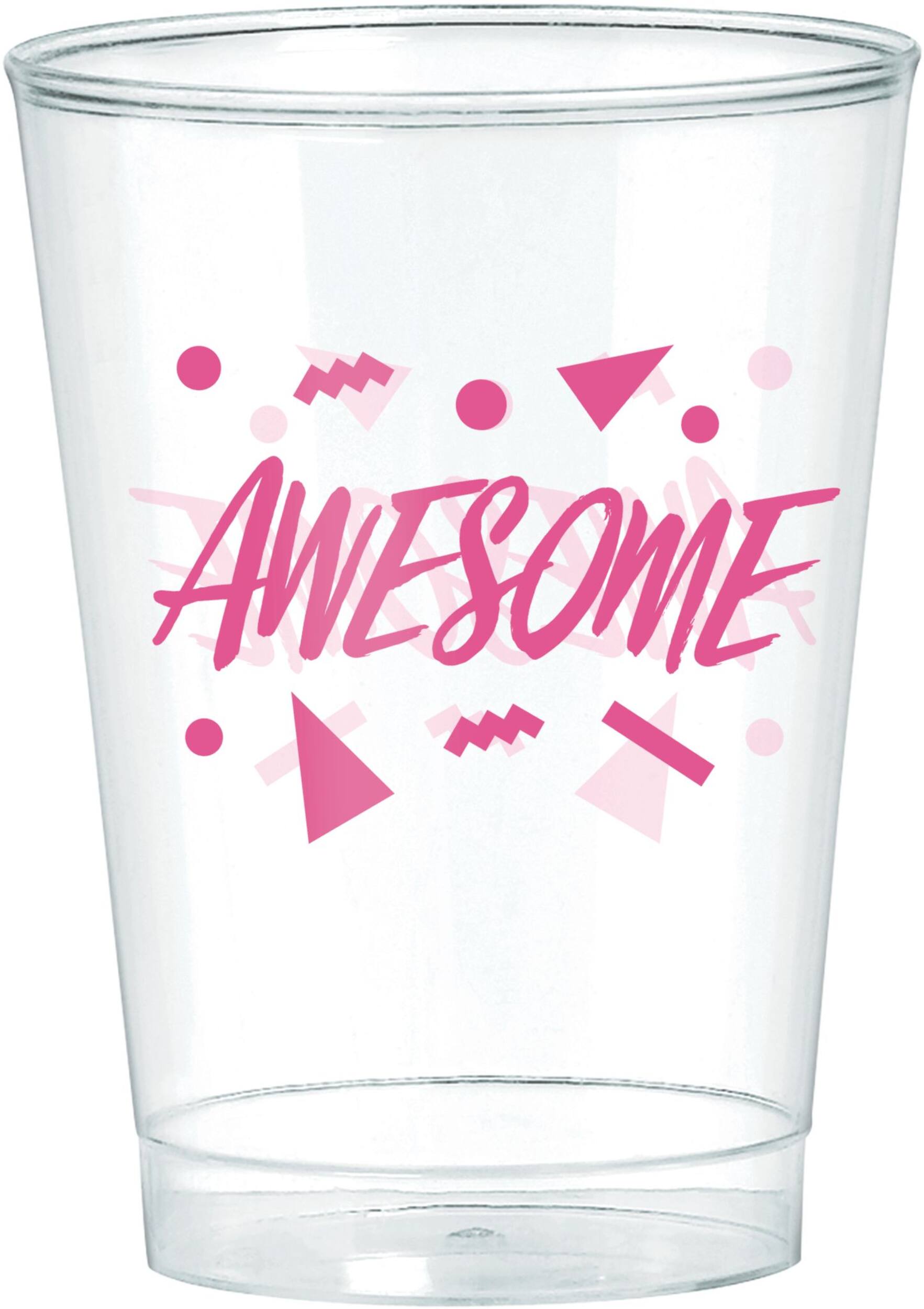 Awesome 80s "High Five, Awesome, Chill Out, Whatever" Plastic Reusable ...