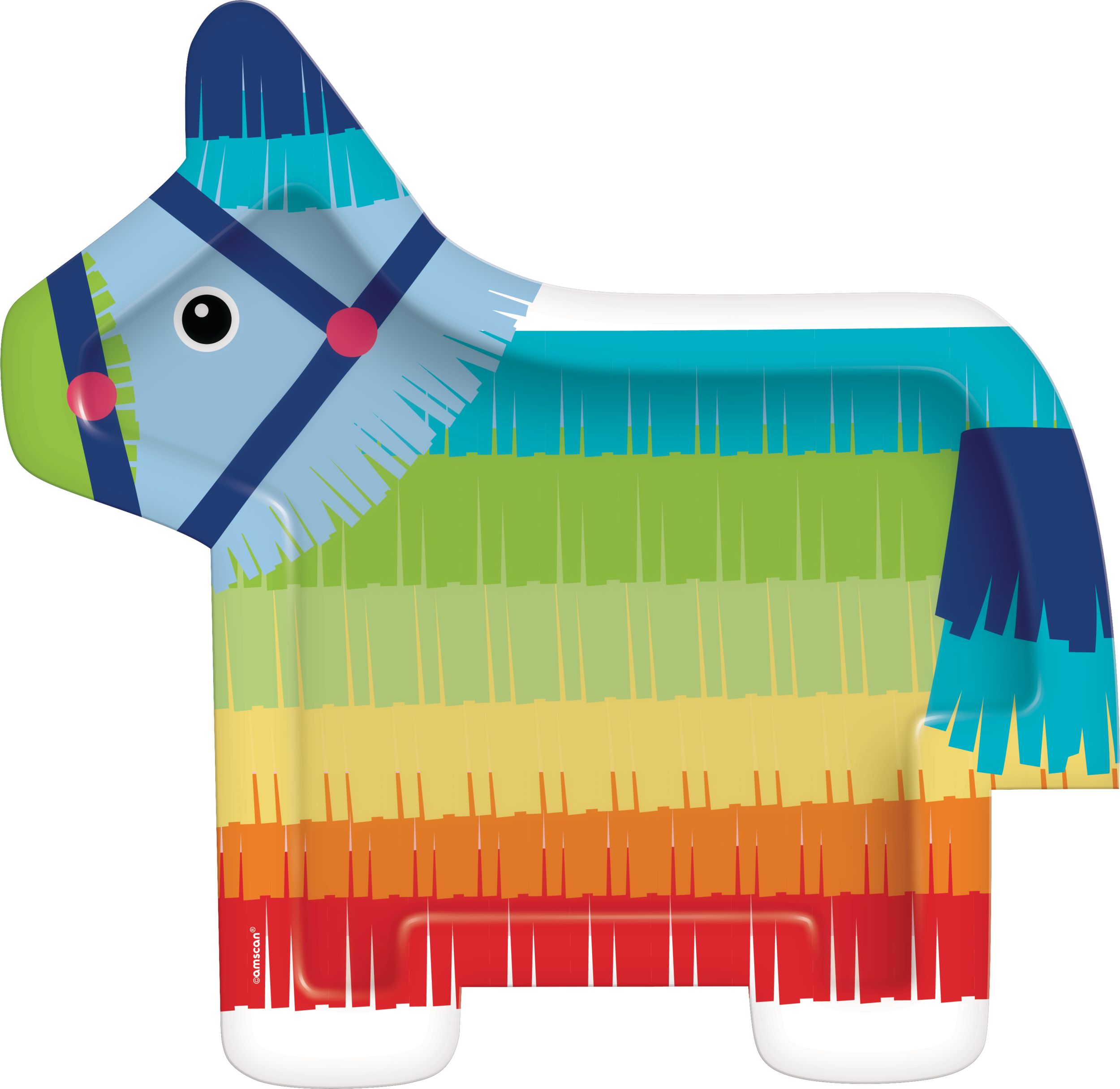 Shaped Rainbow Donkey Pinata Dinner Plates, 8-pk | Canadian Tire