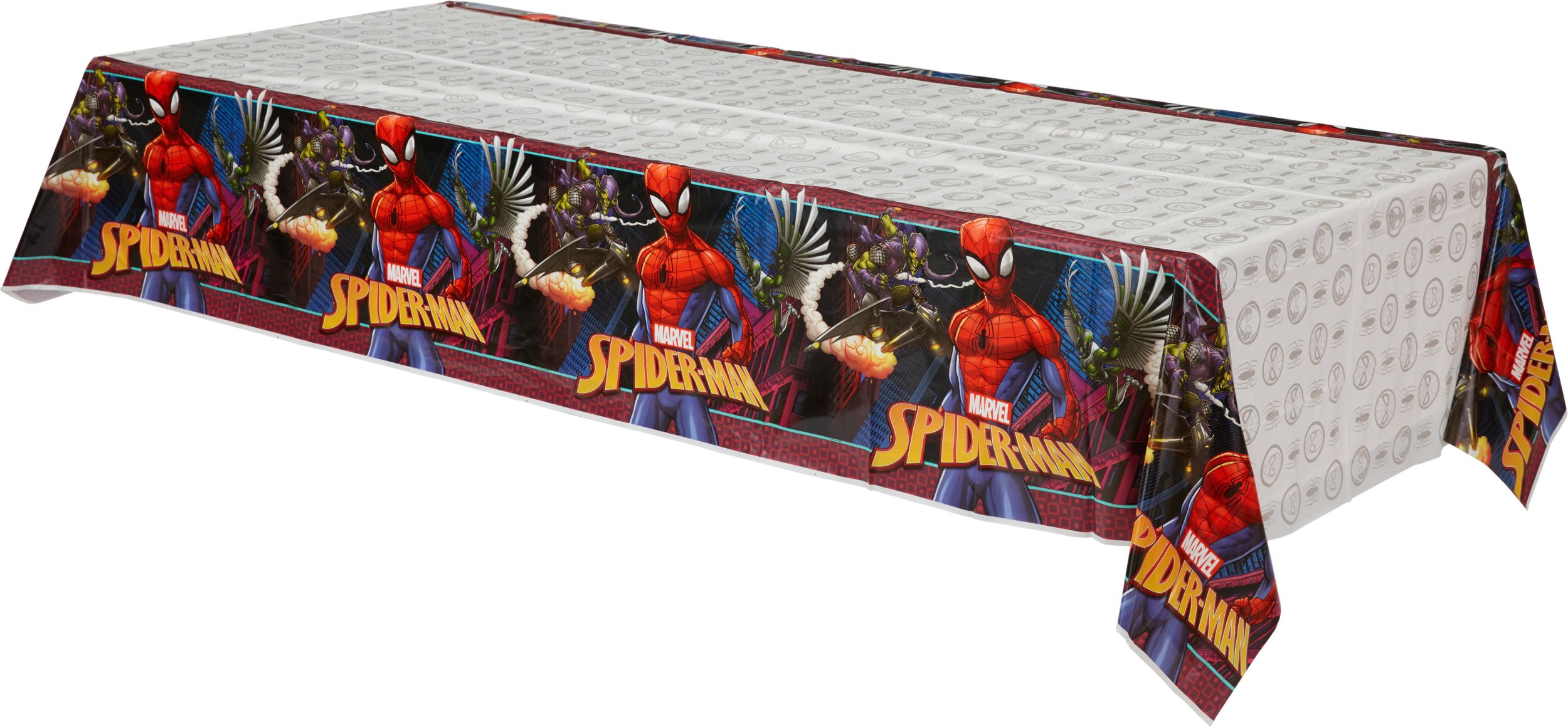 Disney Marvel Spider-Man Rectangle Plastic Reusable Table Cover, Blue ...