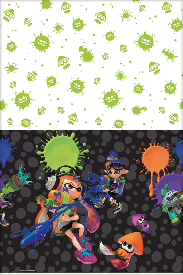 Splatoon Birthday Party Paper Table Cover | Canadian Tire