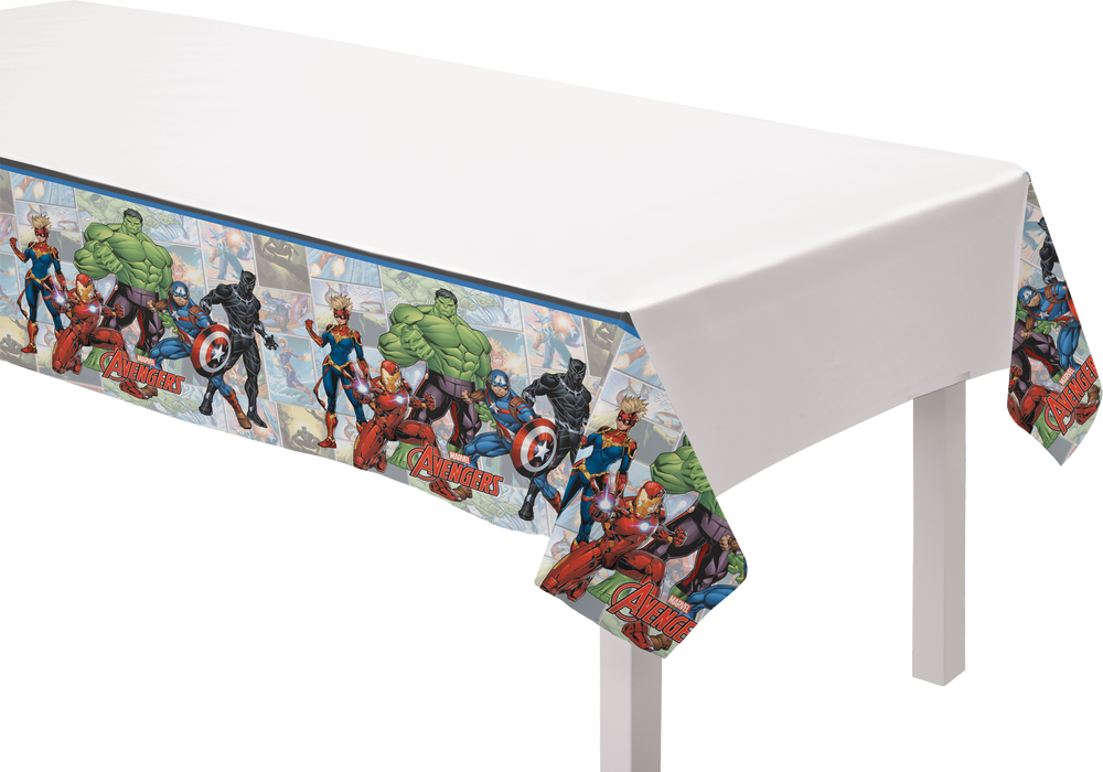 Marvel Powers Unite Plastic Reusable Table Cover for Indoor and Outdoor ...