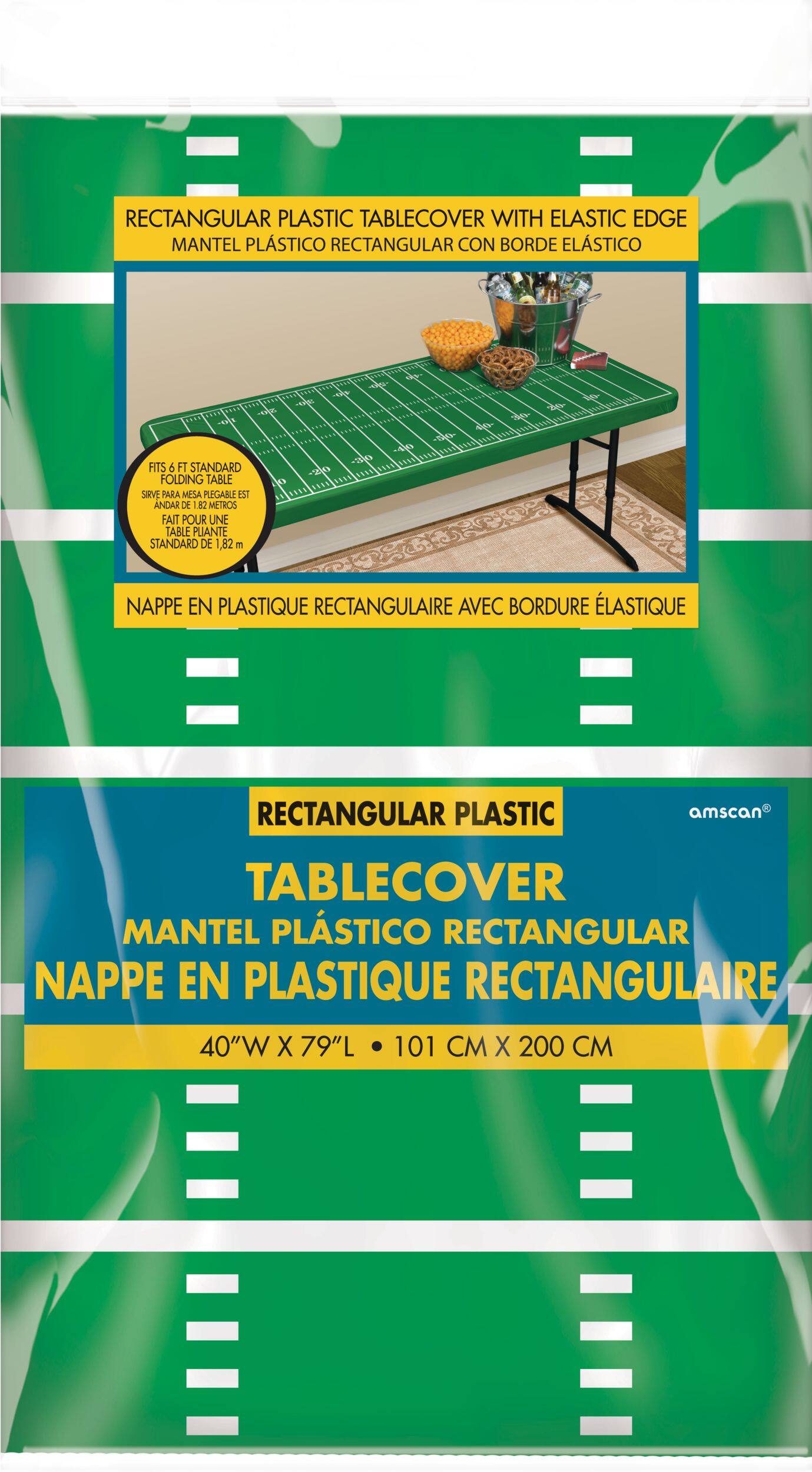 Fitted Football Field Table Cover | Party City