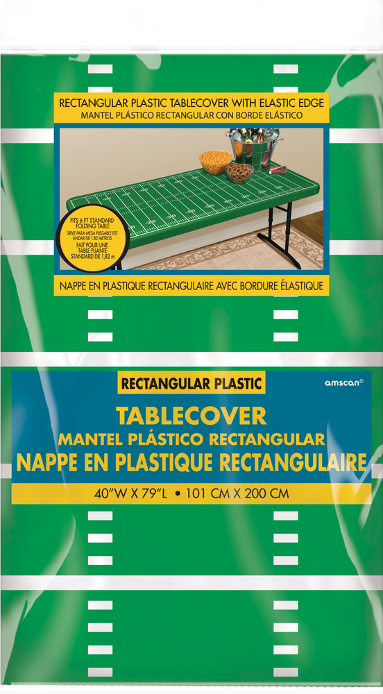 Fitted Football Field Table Cover | Party City