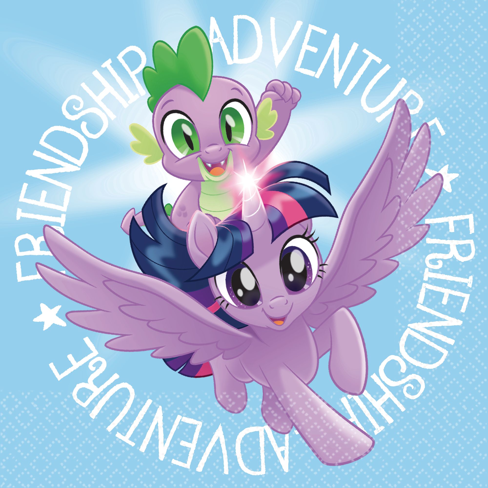 My Little Pony "Friendship & Adventure" Square Paper Disposable ...