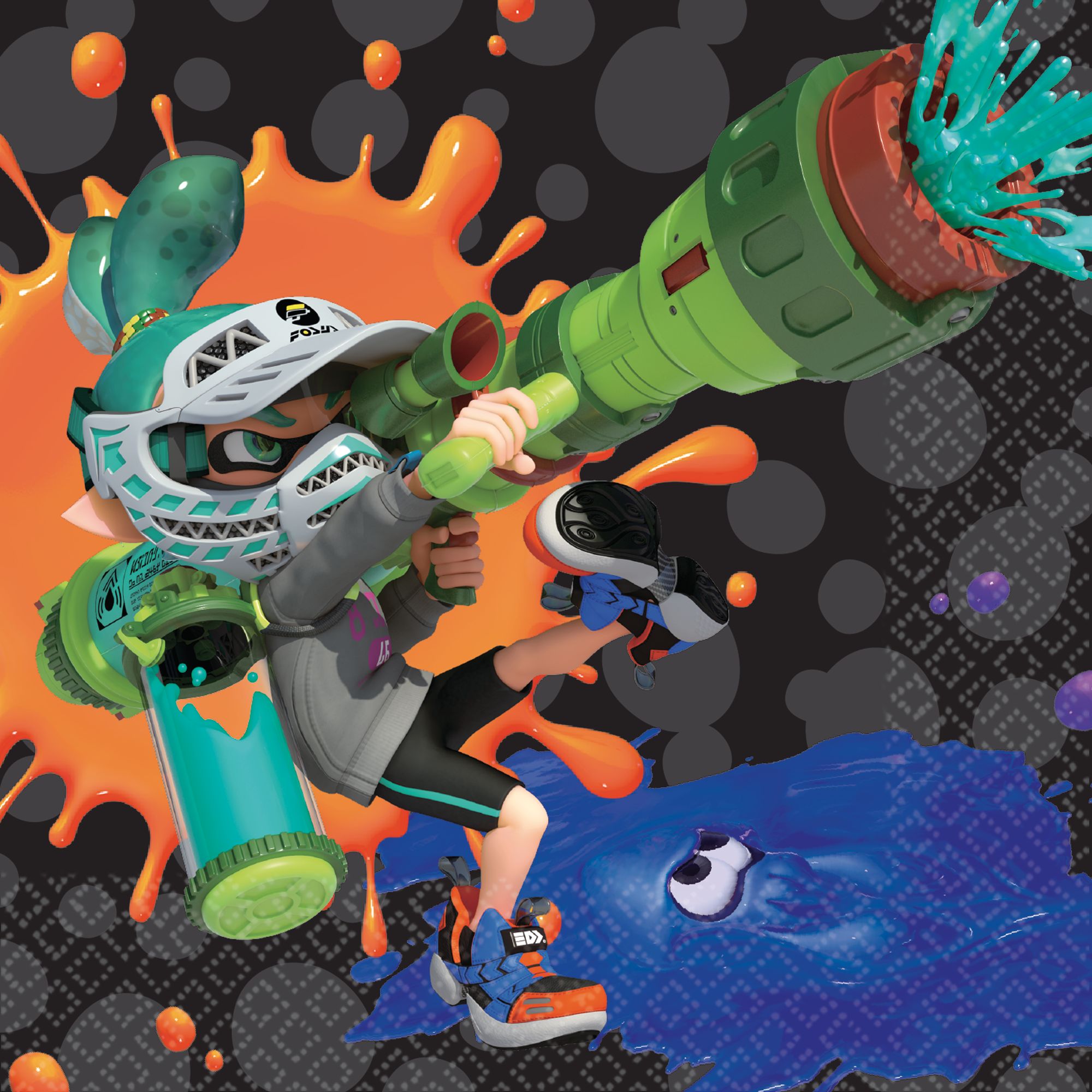 Splatoon Birthday Party Beverage Napkins, 5-in, 16-pk | Party City