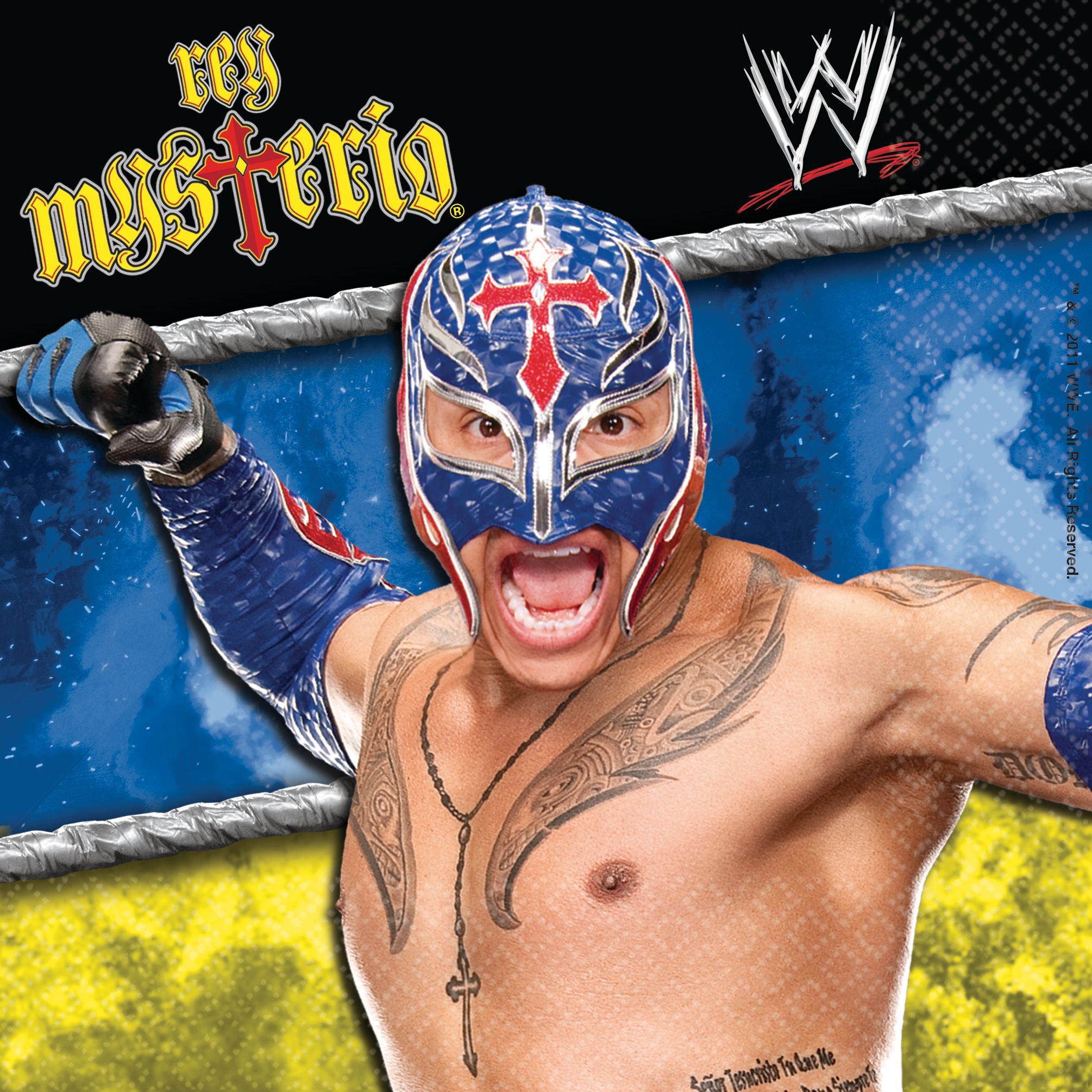 WWE 2-Ply Paper Lunch Napkins, 1 Wrestler, 16-pk | Party City