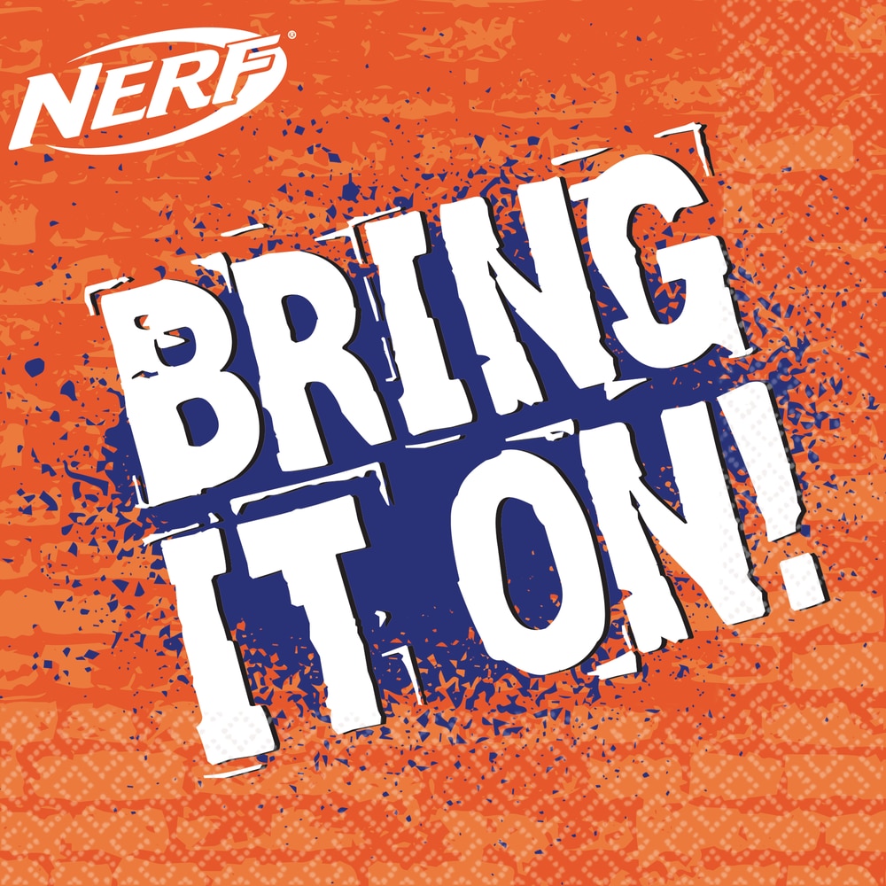 Nerf Lunch Napkins, 16-pk | Party City