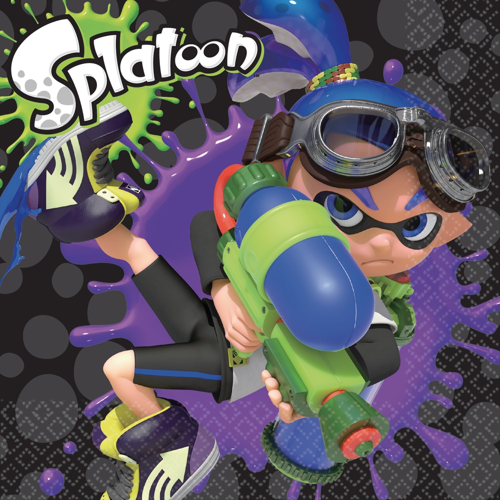 Splatoon Birthday Party Lunch Napkins, 16-pk | Canadian Tire