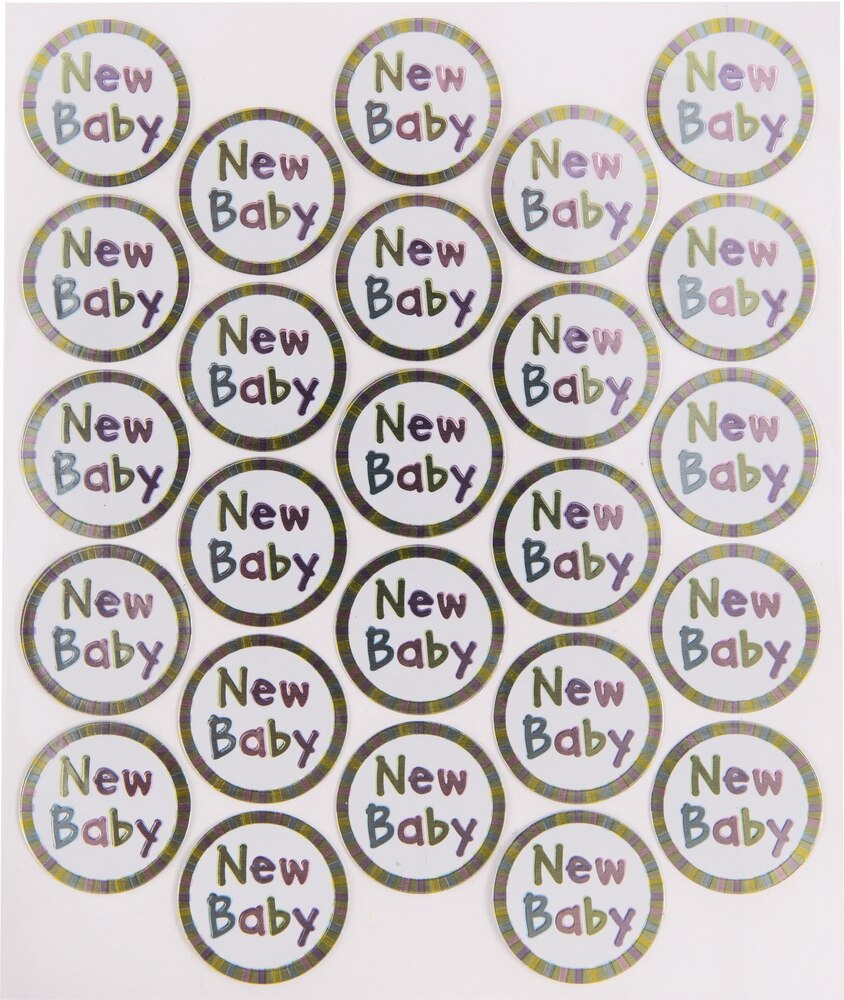 New Baby Sticker Seals, 25-pk | Party City