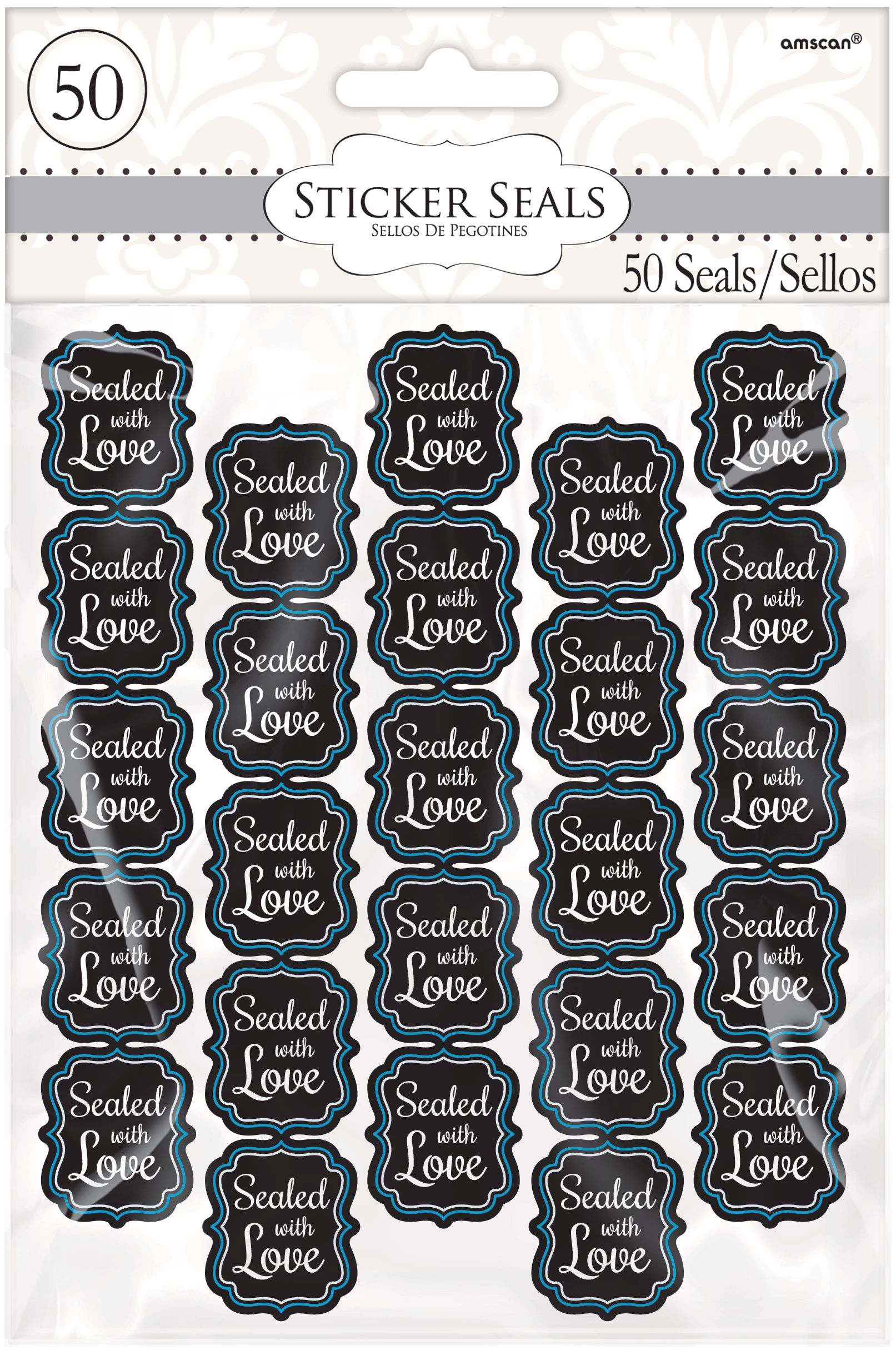 Gold Love Sticker Seals, 50-pk | Party City