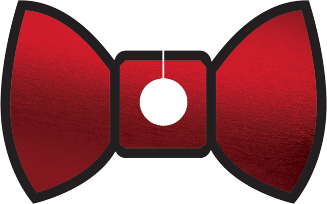 Gold & Red Bow Tie Glass Tags, 18-pk | Party City