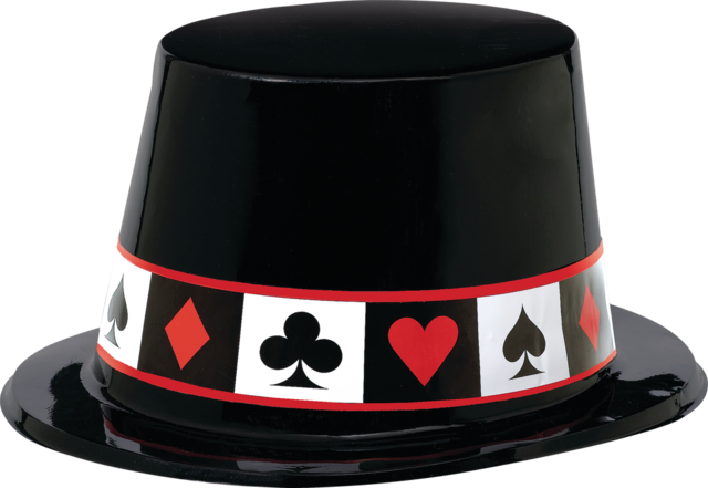Place Your Bets Casino Top Hat | Party City