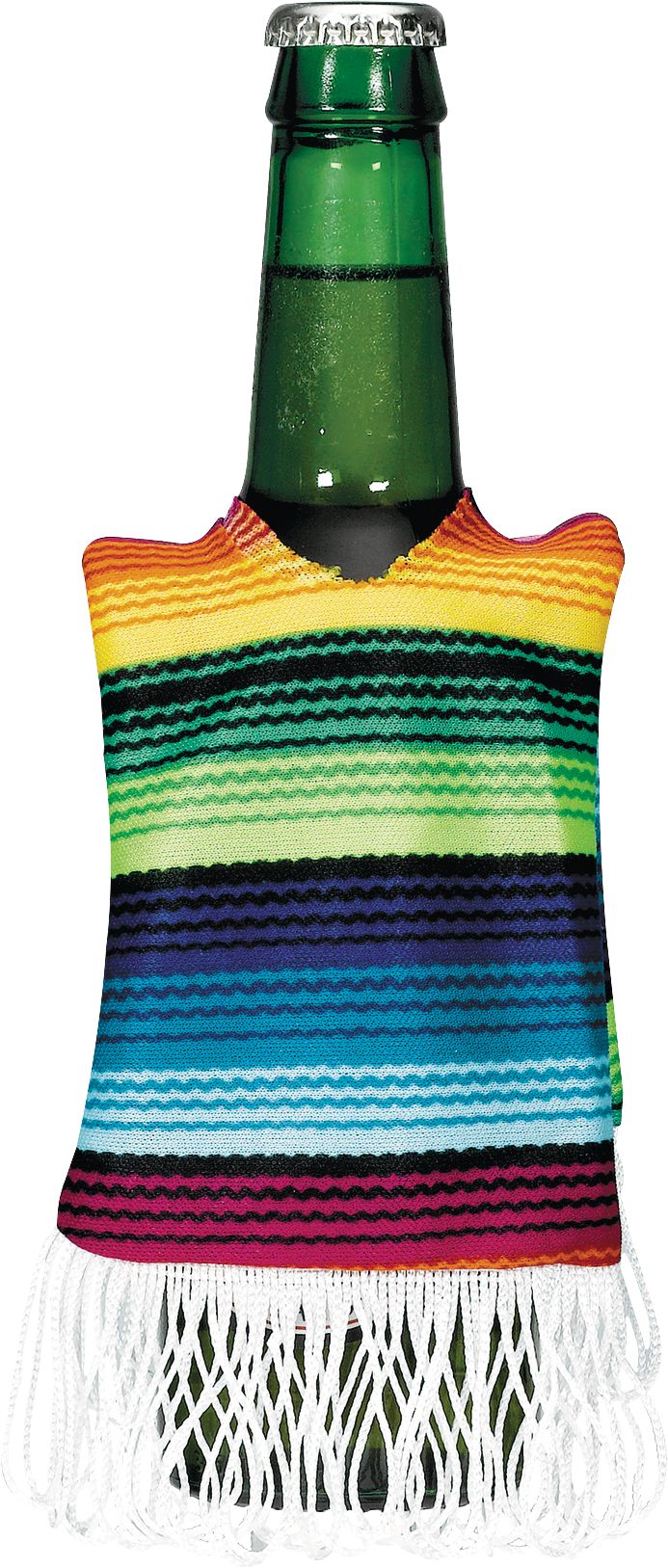 Fiesta Serape Bottle Coozie, Multi-Coloured, Striped, 8-in, for Cinco ...