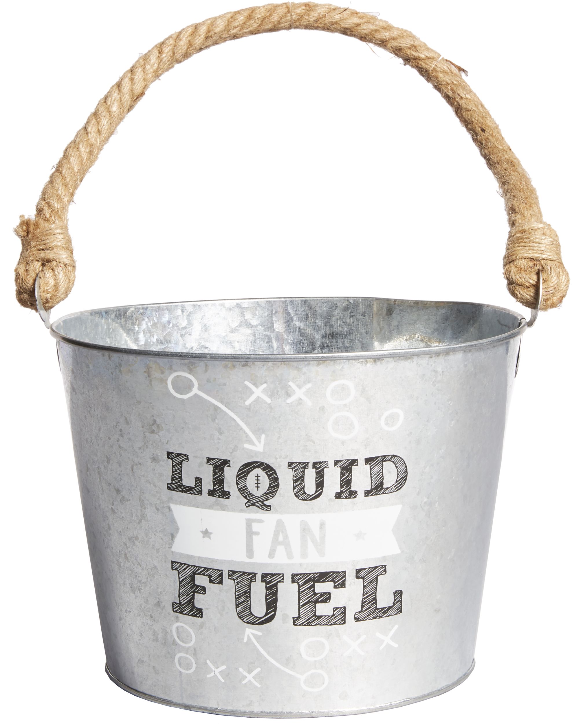 Liquid Fan Fuel Football Galvanized Bucket | Party City