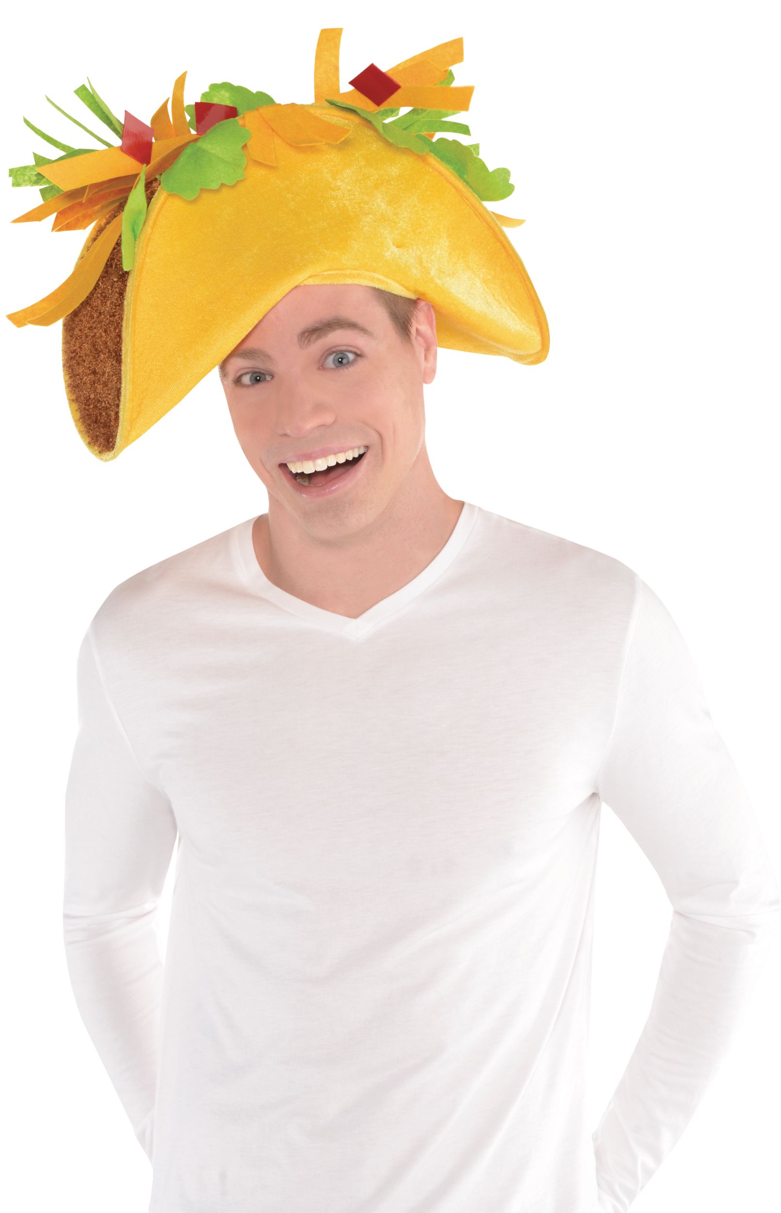 Fiesta Giant Felt Foam Taco Hat, Multi-Coloured, One Size, Wearable ...