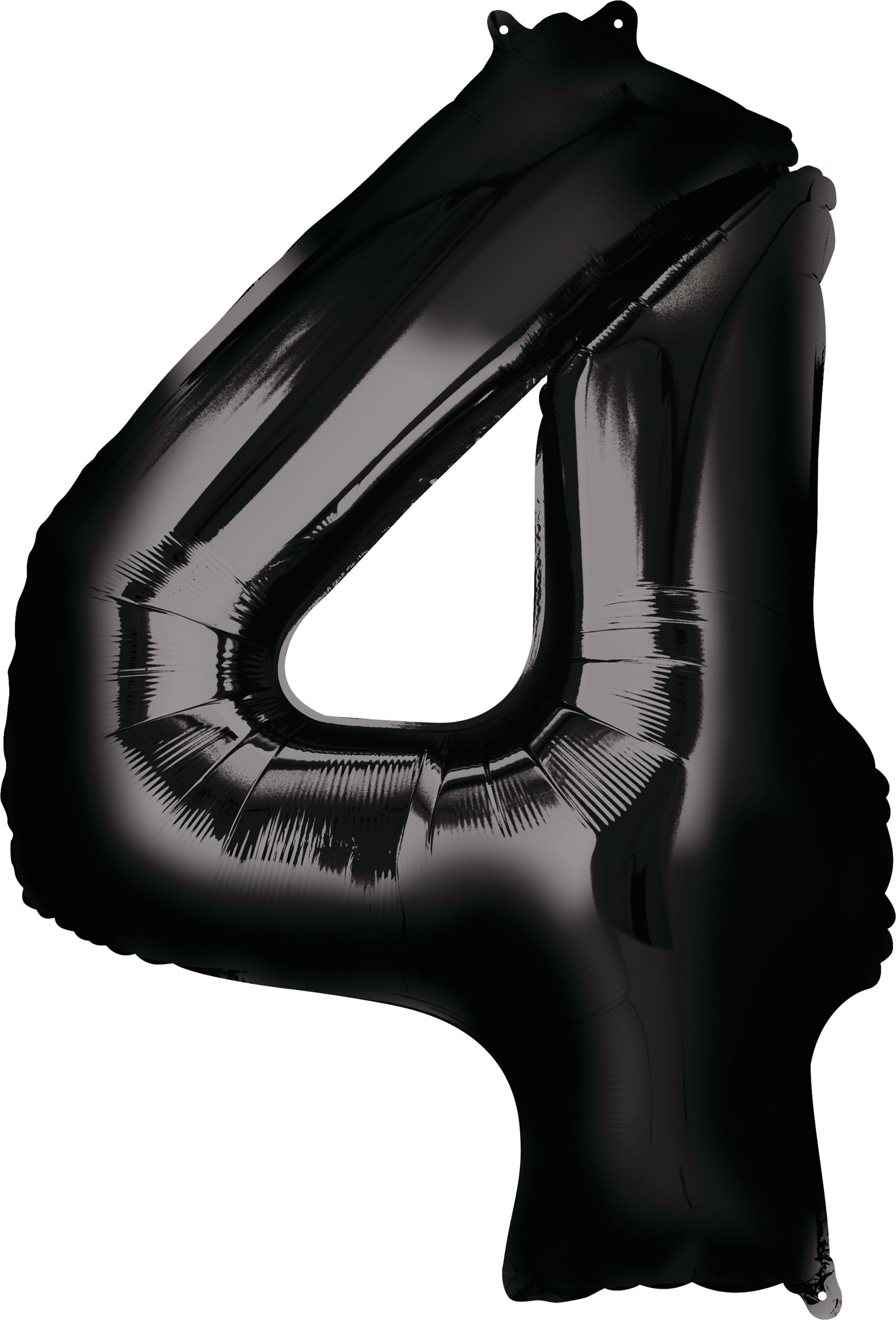 Ballon en aluminium satiné, chiffres 0 à 9, noir, 34 po, ruban et ...