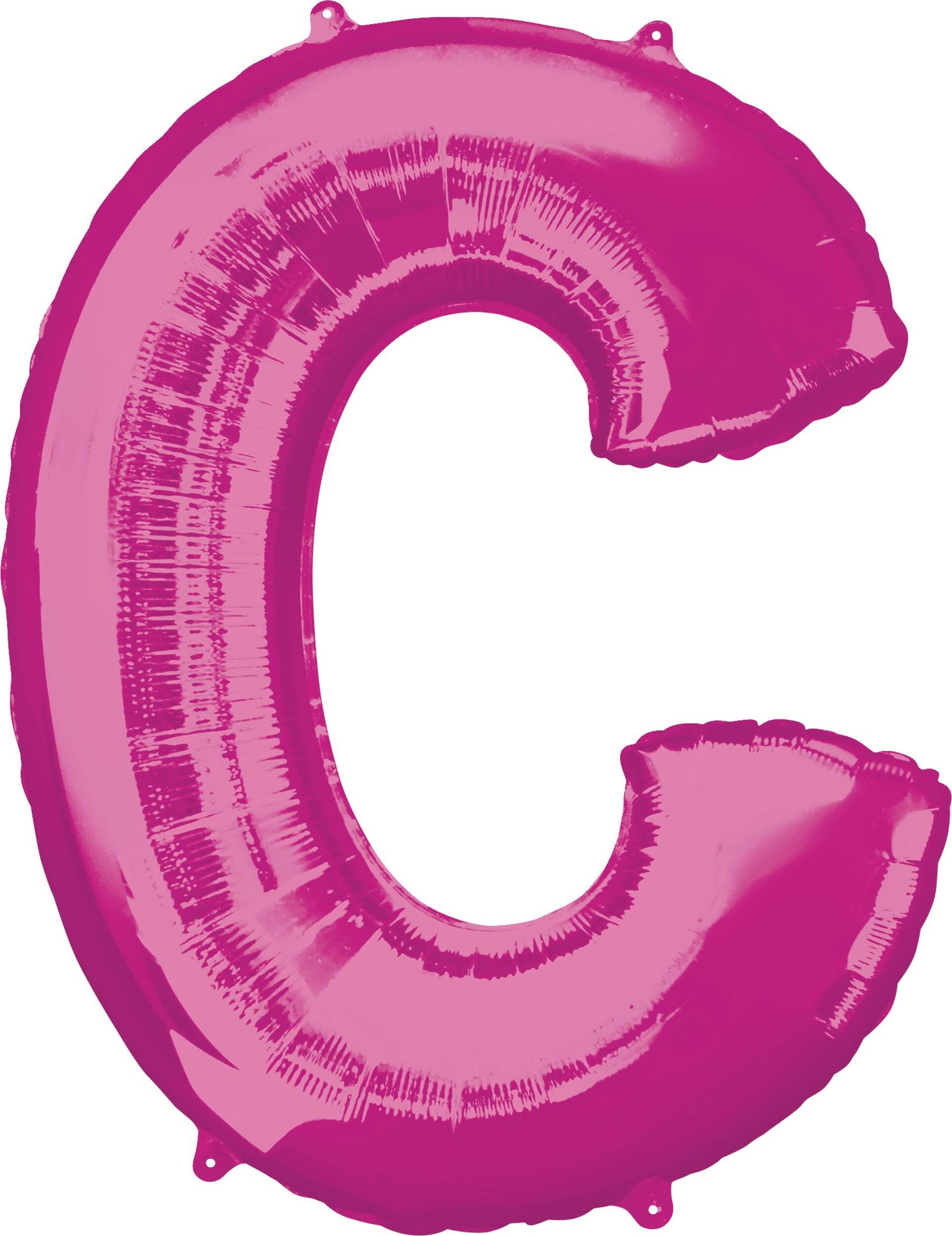 A-Z Letters Satin Foil Balloon, Pink, 50-in, Helium Inflation & Ribbon ...