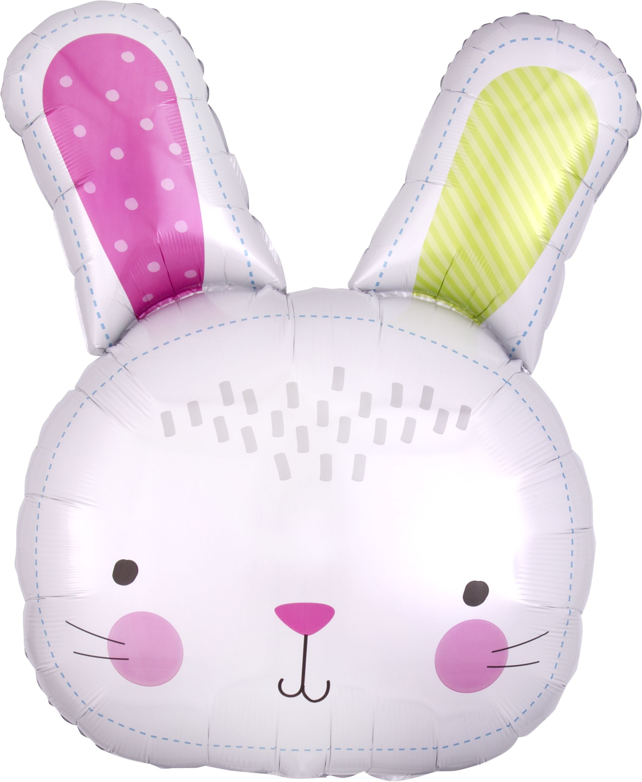 Easter Bunny Head Foil Balloon, Helium Inflation Included, 28-in ...
