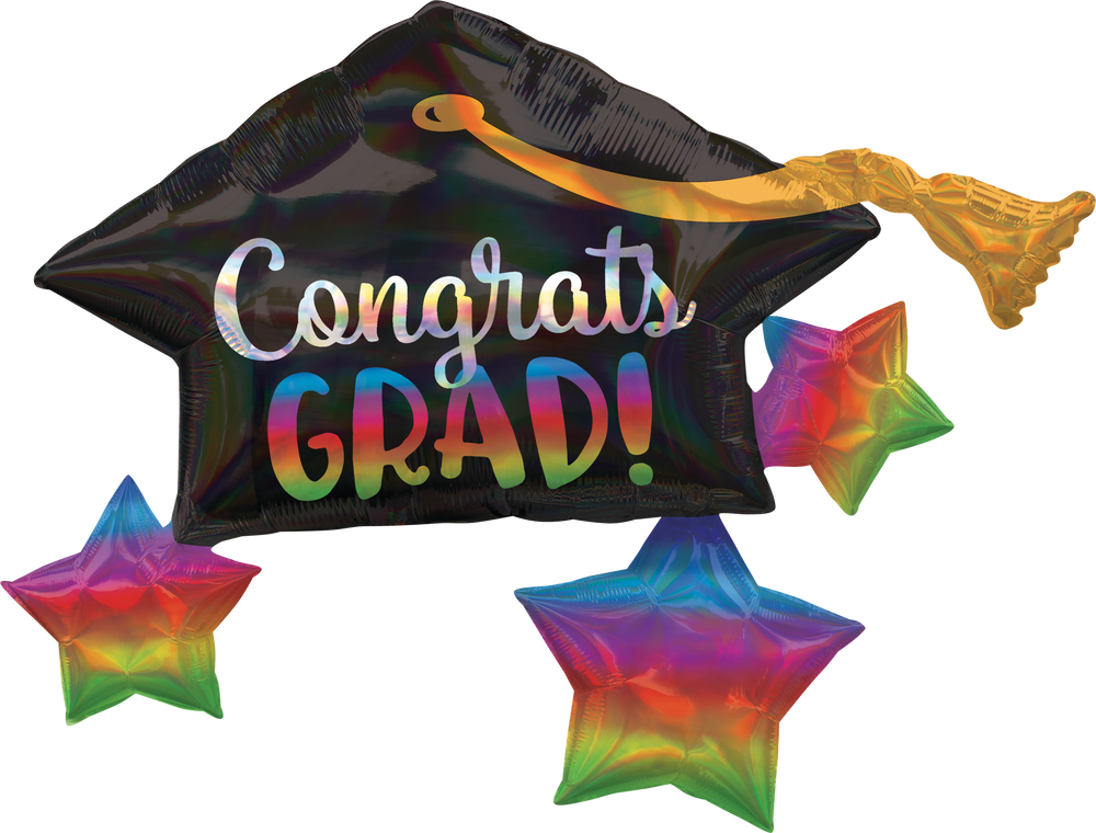 Giant Iridescent Mortarboard Graduation Balloon, 34-in | Canadian Tire