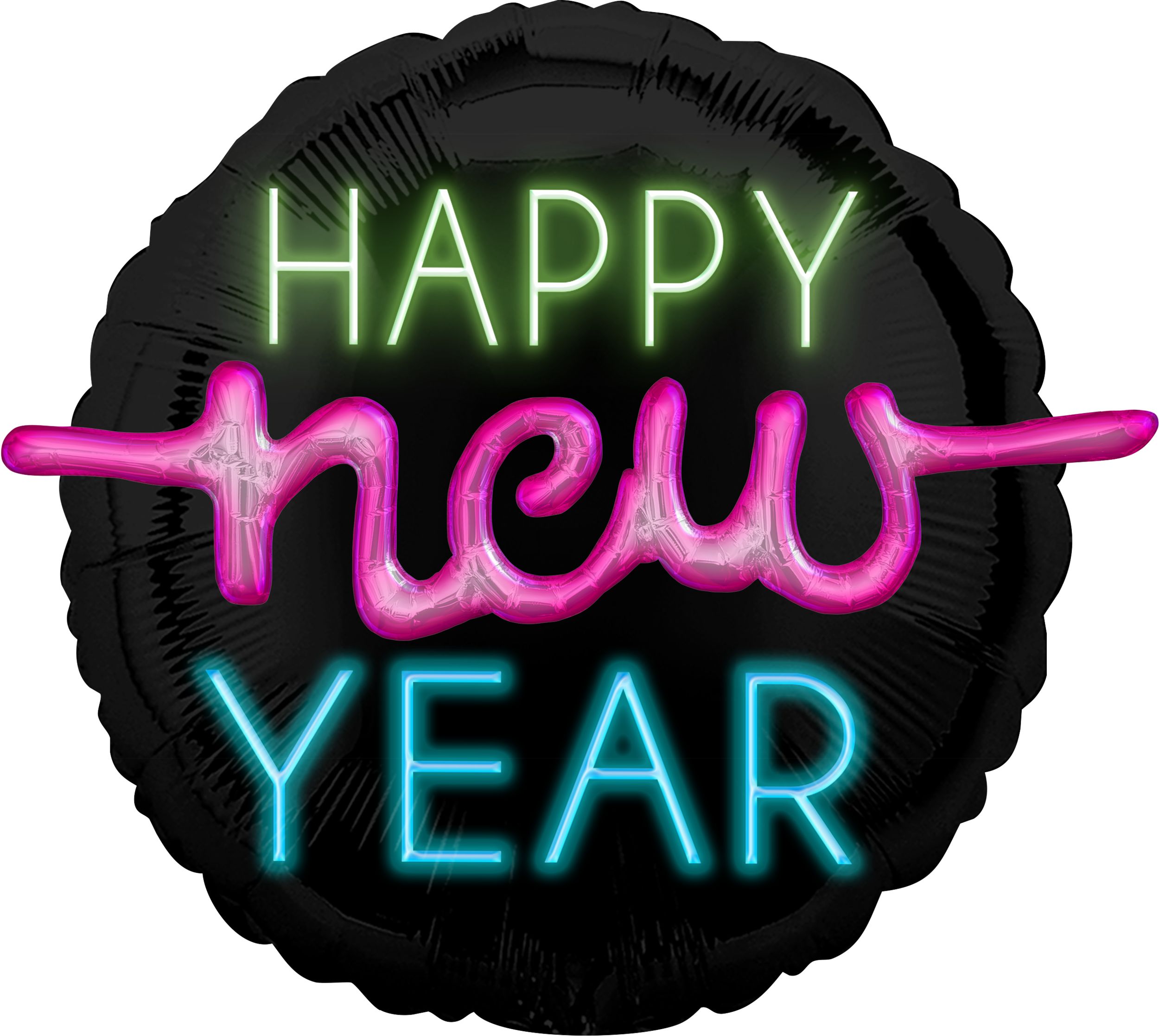 Giant New Year's Glow 3D Balloon, 36-in | Party City