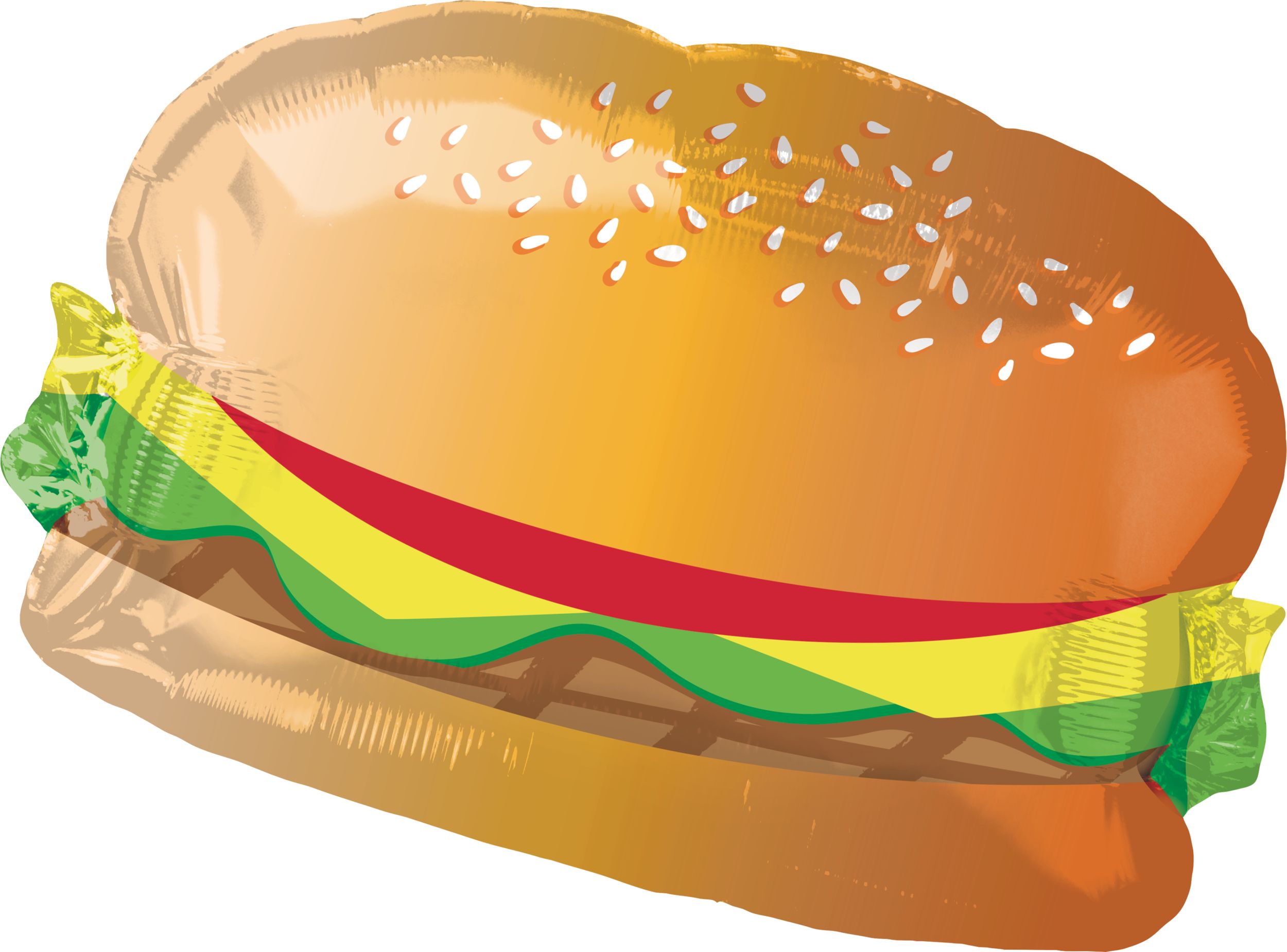 Hamburger Foil Balloon for Summer/Birthday Party, Helium Inflation ...