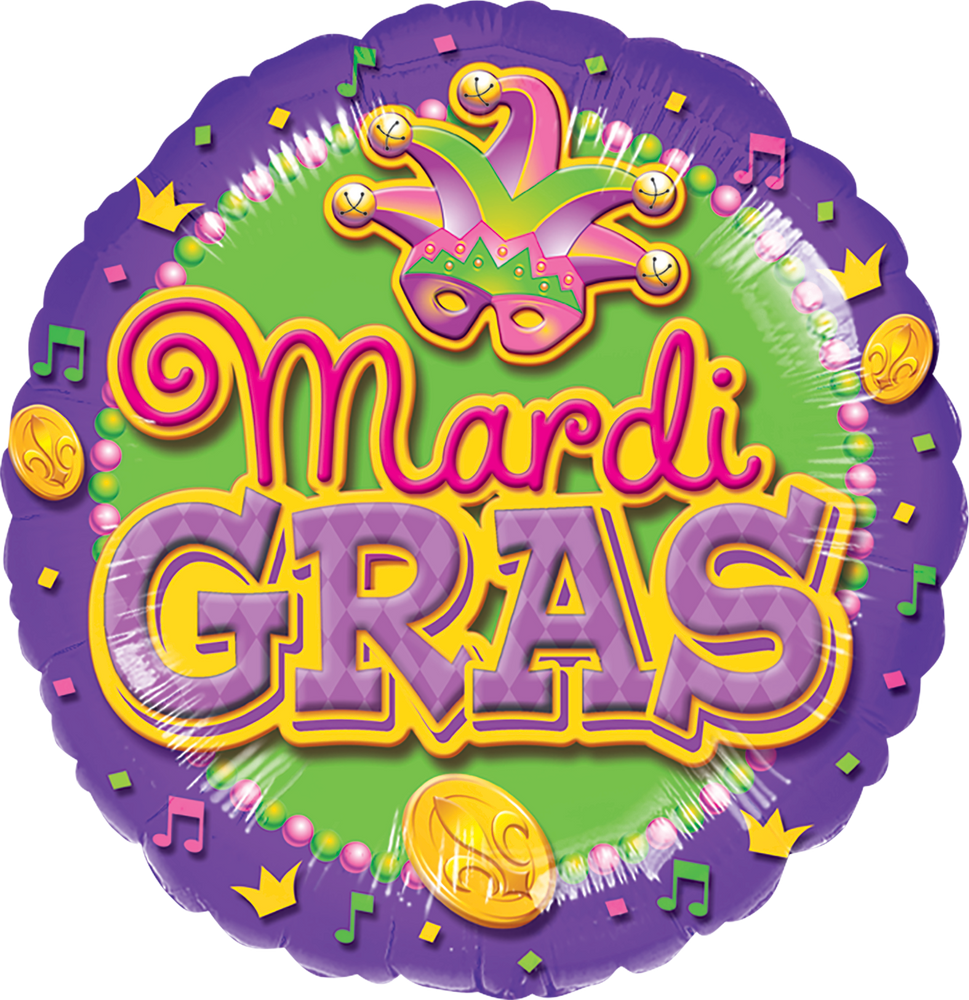 Mardi Gras Mask Foil Balloon, Helium Inflation Included, 17-in ...