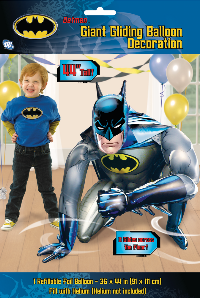 Giant Gliding Batman Foil Balloon for Birthday Party, Helium Inflation ...
