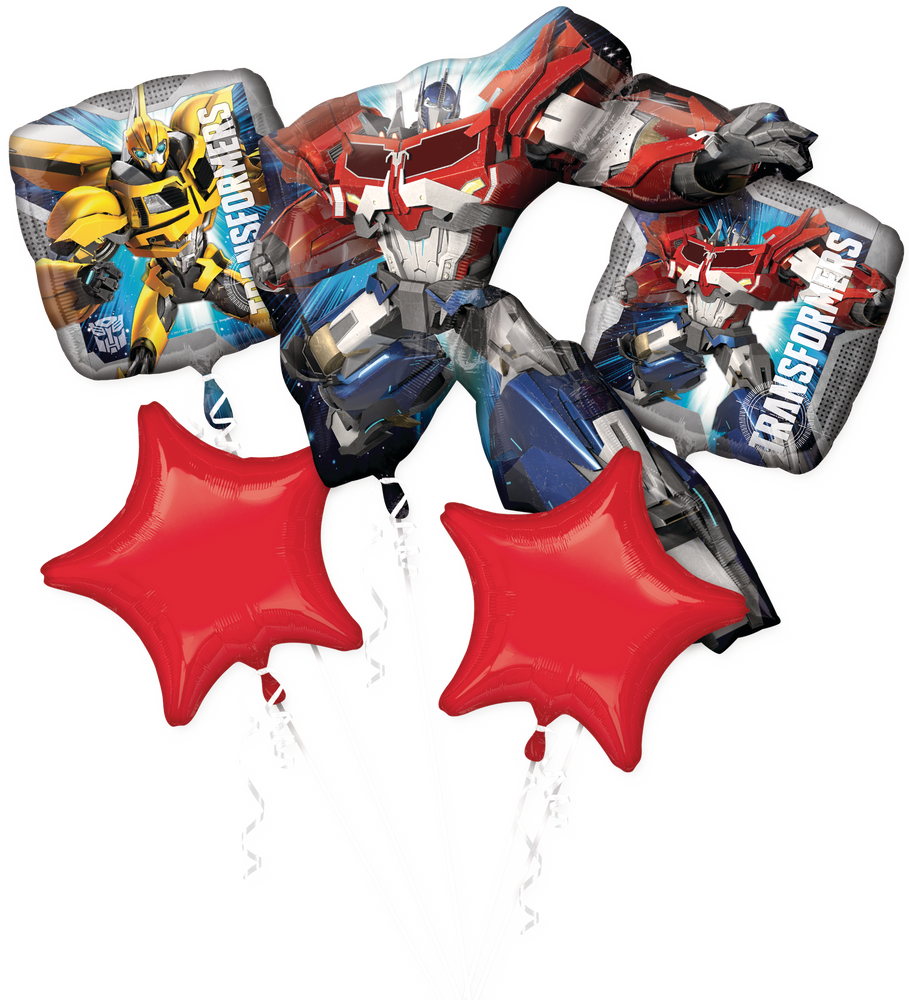 Transformers Optimus Prime Foil Balloon Bouquet for Birthday Party ...