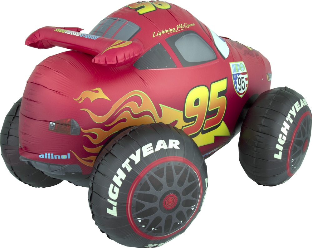 Cars Lightning McQueen Gliding Foil Balloon for Birthday Party, Helium ...