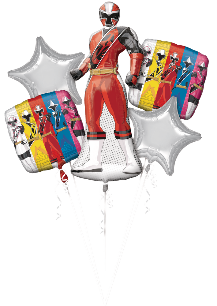 Bouquet de ballons en aluminium ranger rouge Power Rangers pour ...