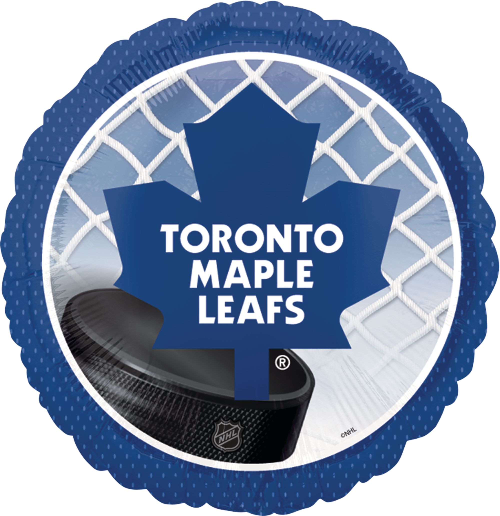 National Hockey League NHL Toronto Maple Leafs Round Satin Foil Balloon ...