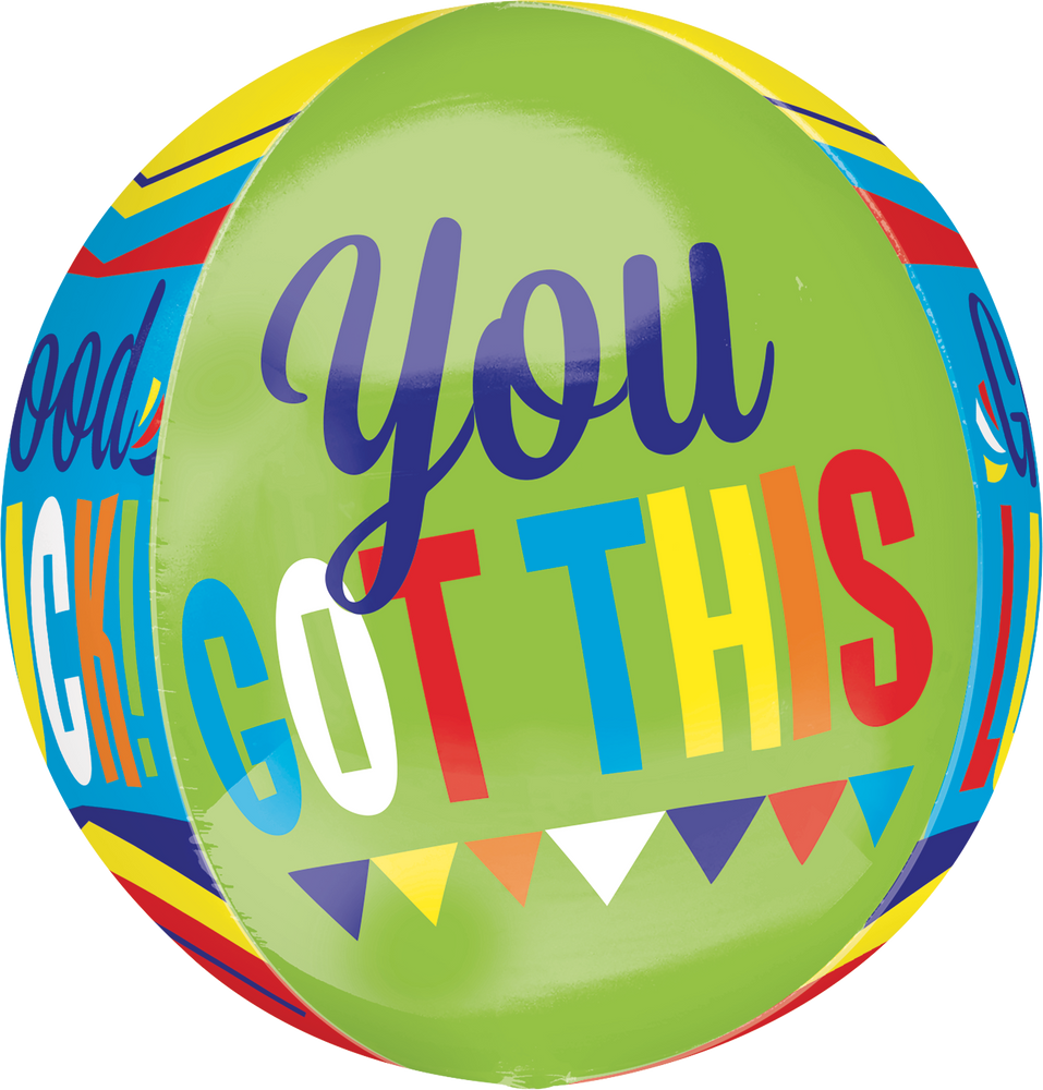 Orbz Good Luck Foil Balloon for Graduation/New Job, Helium Inflation ...