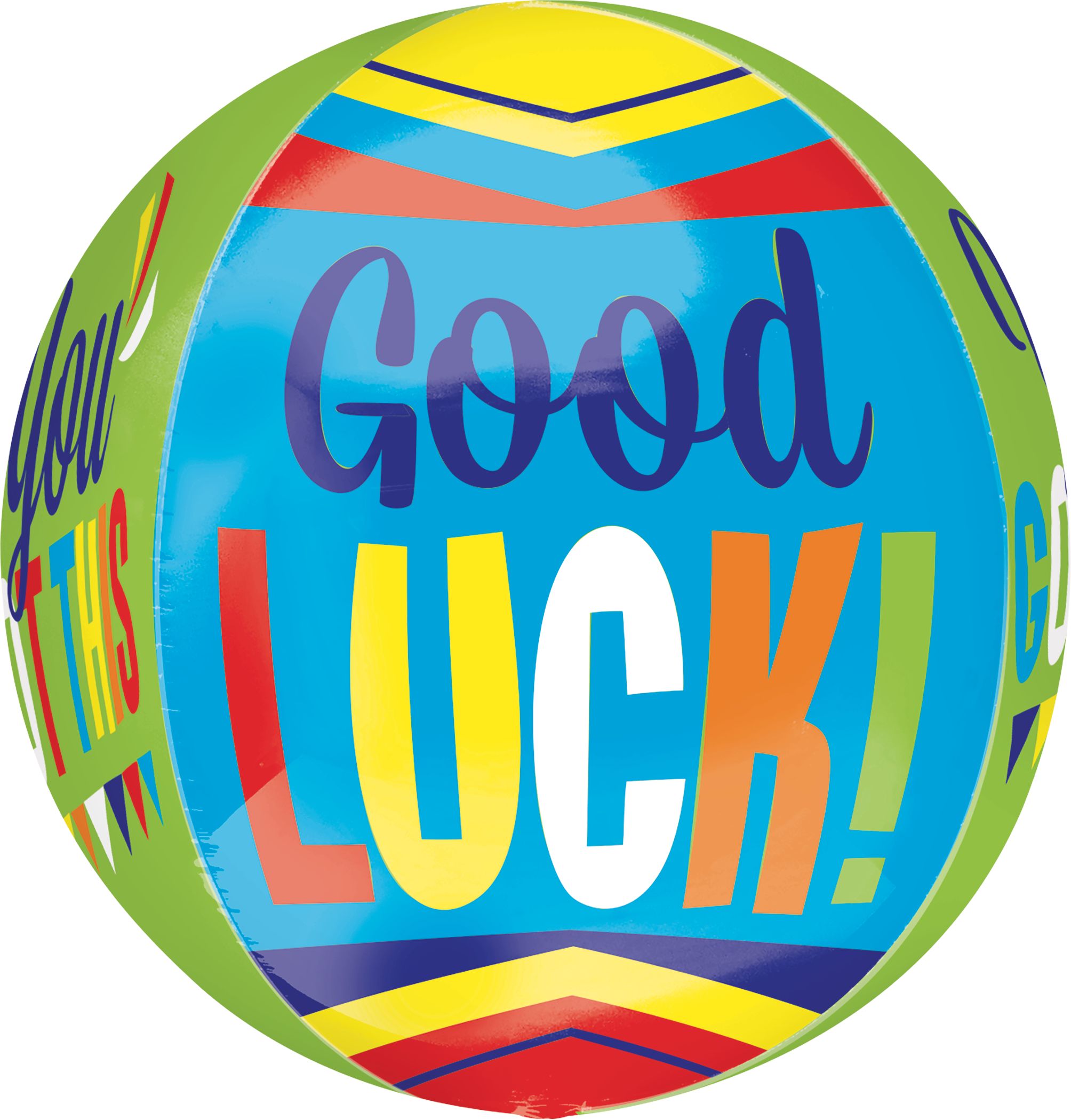 Orbz Good Luck Foil Balloon for Graduation/New Job, Helium Inflation ...