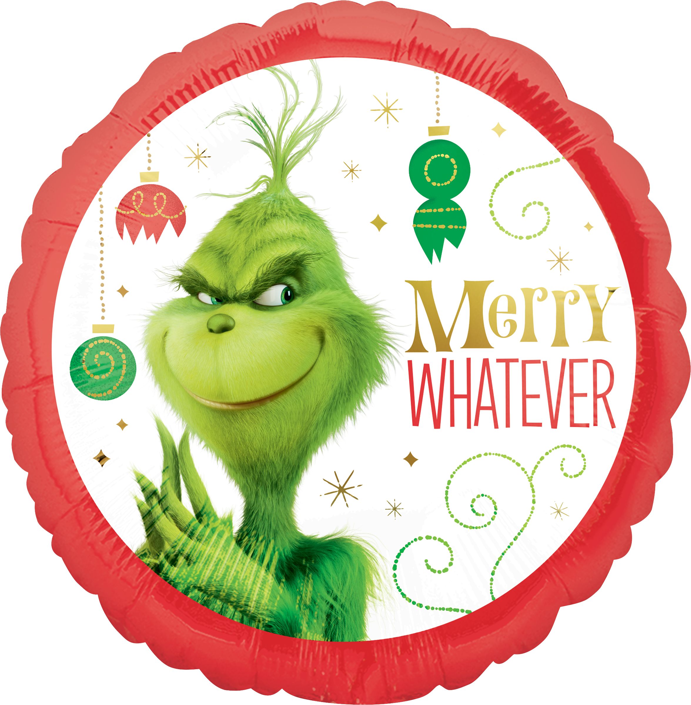 Grinch Merry Whatever Balloon, 17-in | Party City