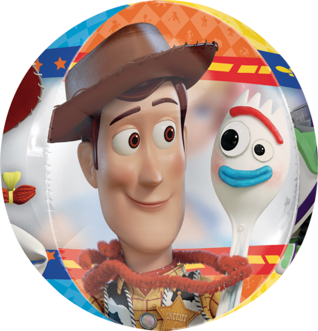 Toy Story 4 See Thru Orbz Foil Balloon For Birthday Party Helium