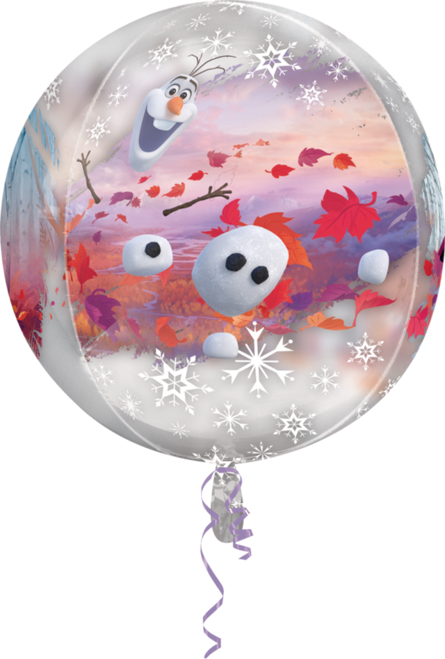 Frozen 2 See Thru Orbz Foil Balloon for Birthday Party, Helium ...